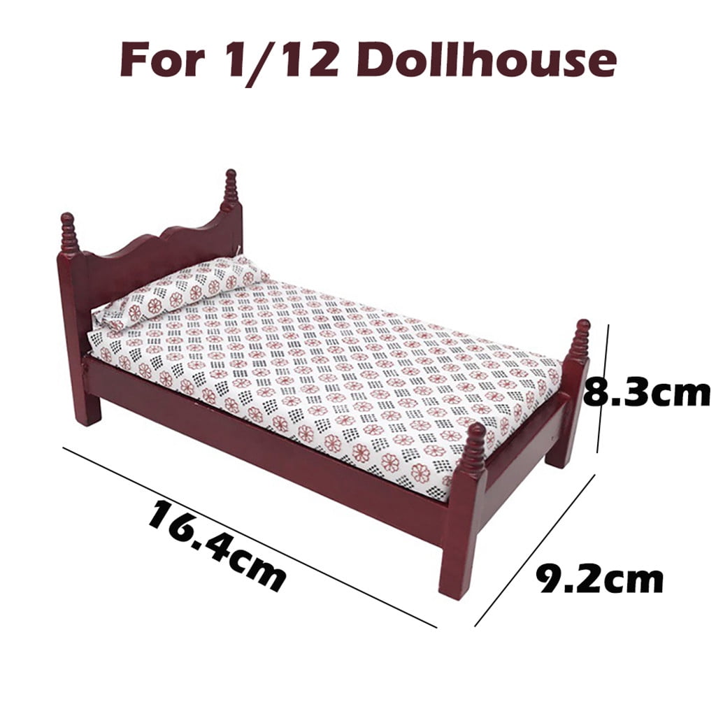 Mini Dollhouse Furniture Kids Toys Toys For Boys Bed Set Miniature Toy ...