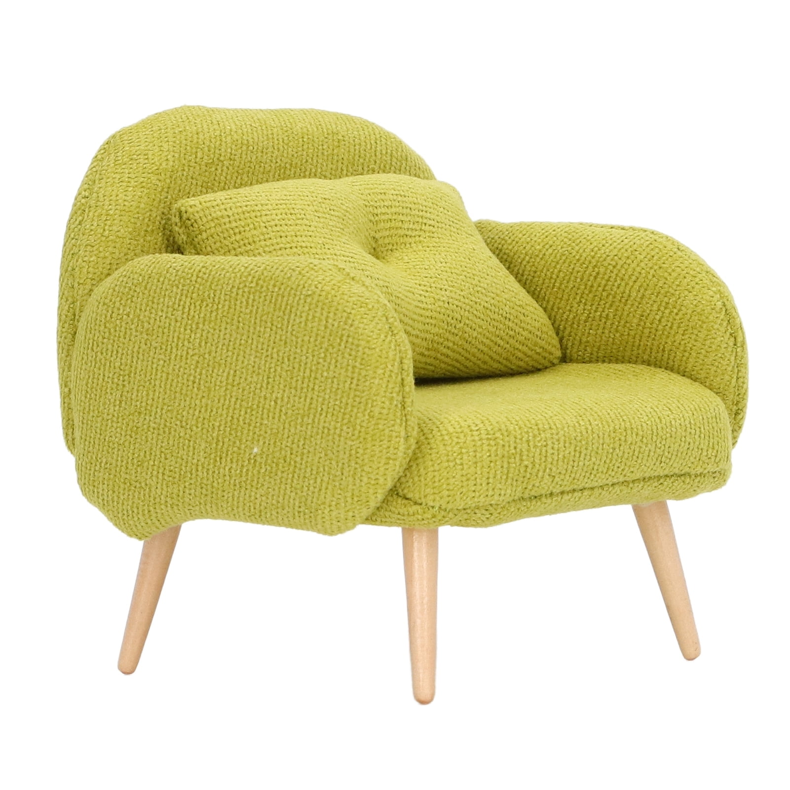 Mini Dollhouse Sofa, 1:12 Scale Simple Design Modern Style Doll House ...