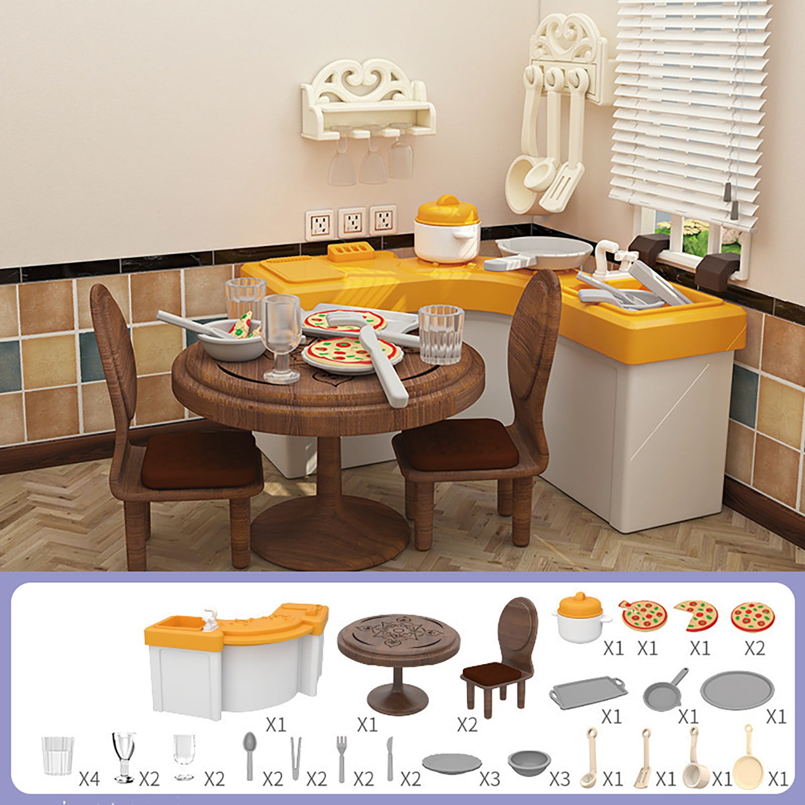 Mini Dolls House Furniture Set Accessories 1:12 Decorations DIY ...