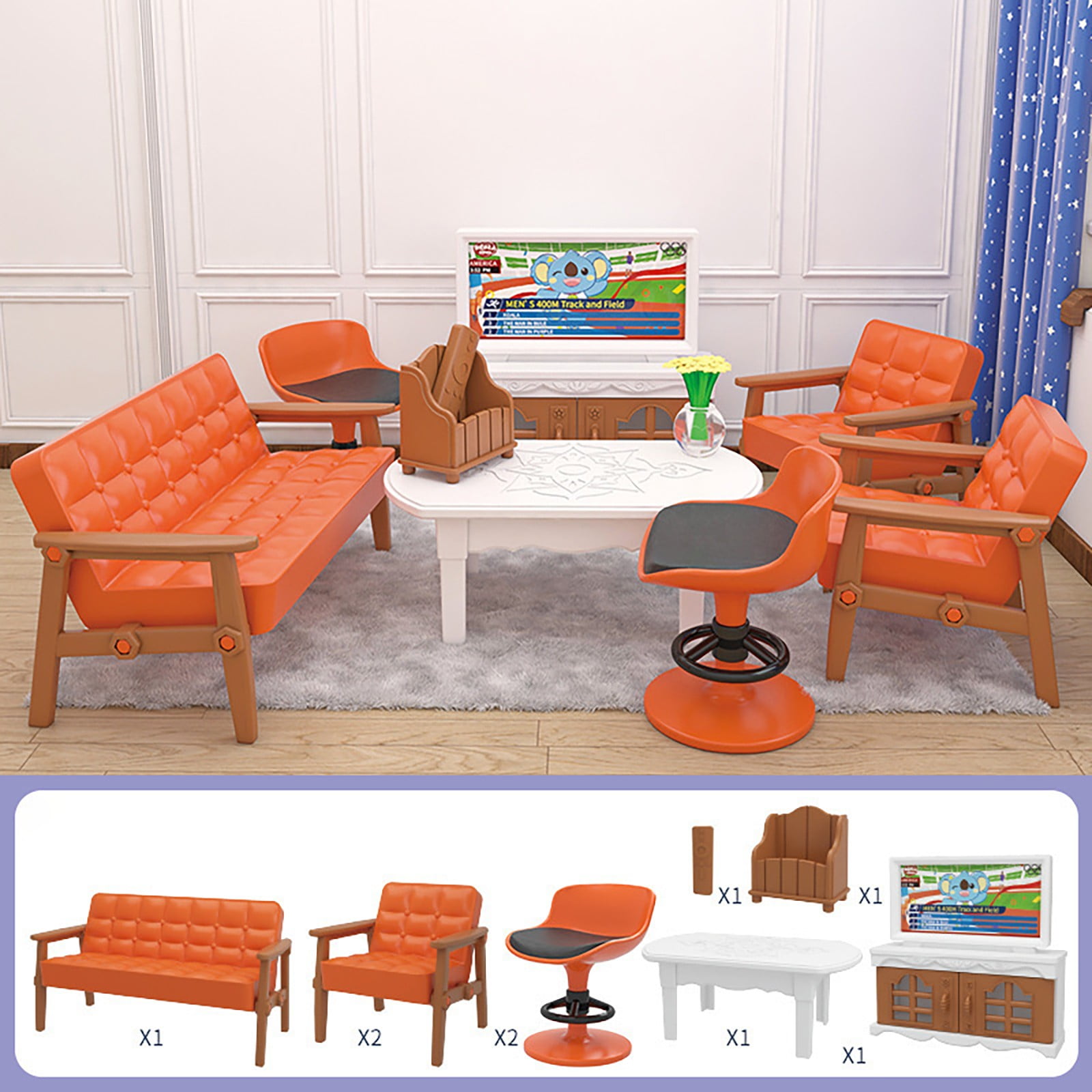 Mini Dolls House Furniture Set Accessories 1:12 Decorations DIY ...