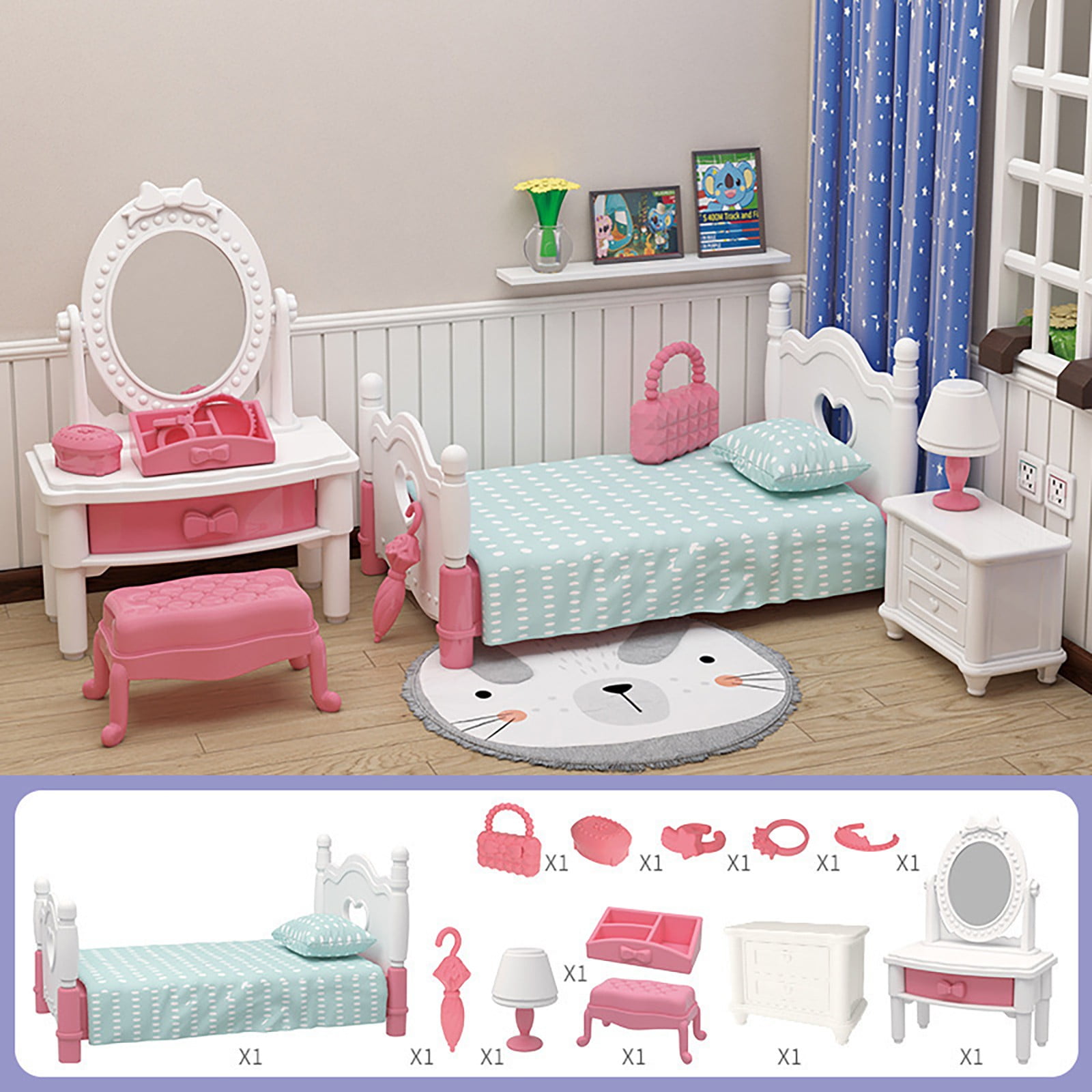 Mini Dolls House Furniture Set Accessories 1:12 Decorations DIY ...