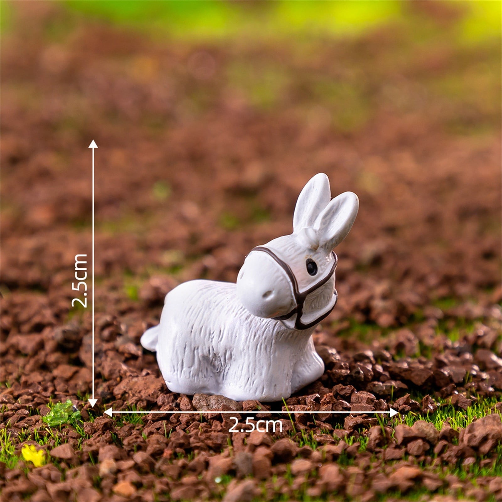 Mini Donkey Figure Miniature Donkey Coffee Table Centerpieces Tray ...