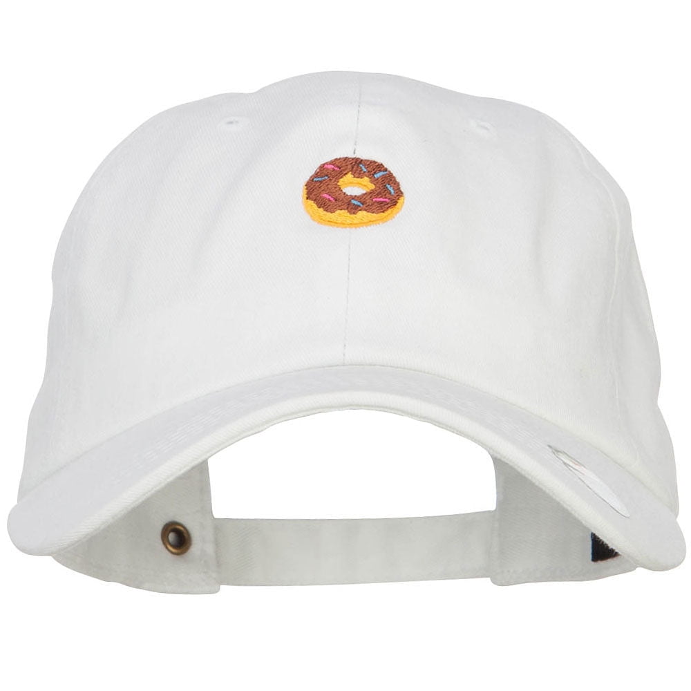 Mini Donut Embroidered Unstructured Cap - White OSFM - Walmart.com