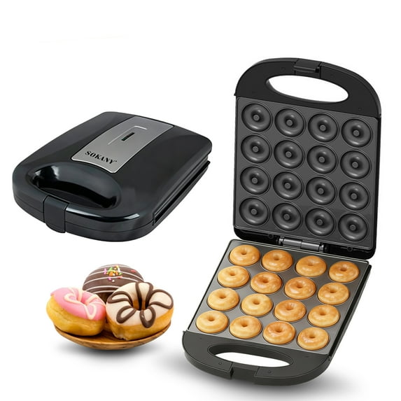 Mini Donut Maker, 1200W Non-Stick Electric Baker – doubles as pancake ...