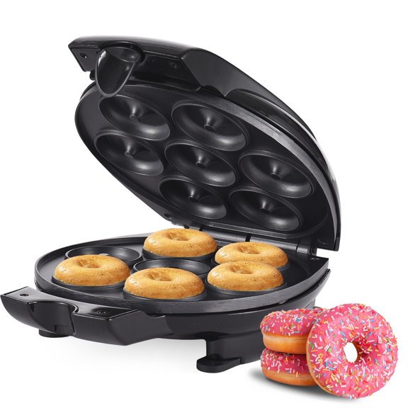 Courant Mini Donut Machine, Makes 7 Doughnuts, Non-stick Surface, Kid ...