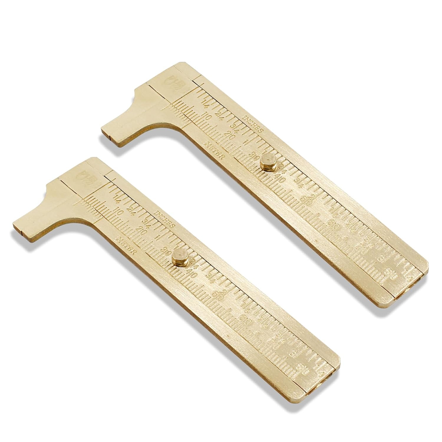 Mini Double Scales Pocket Caliper, 80mm Brass Vernier Caliper for ...