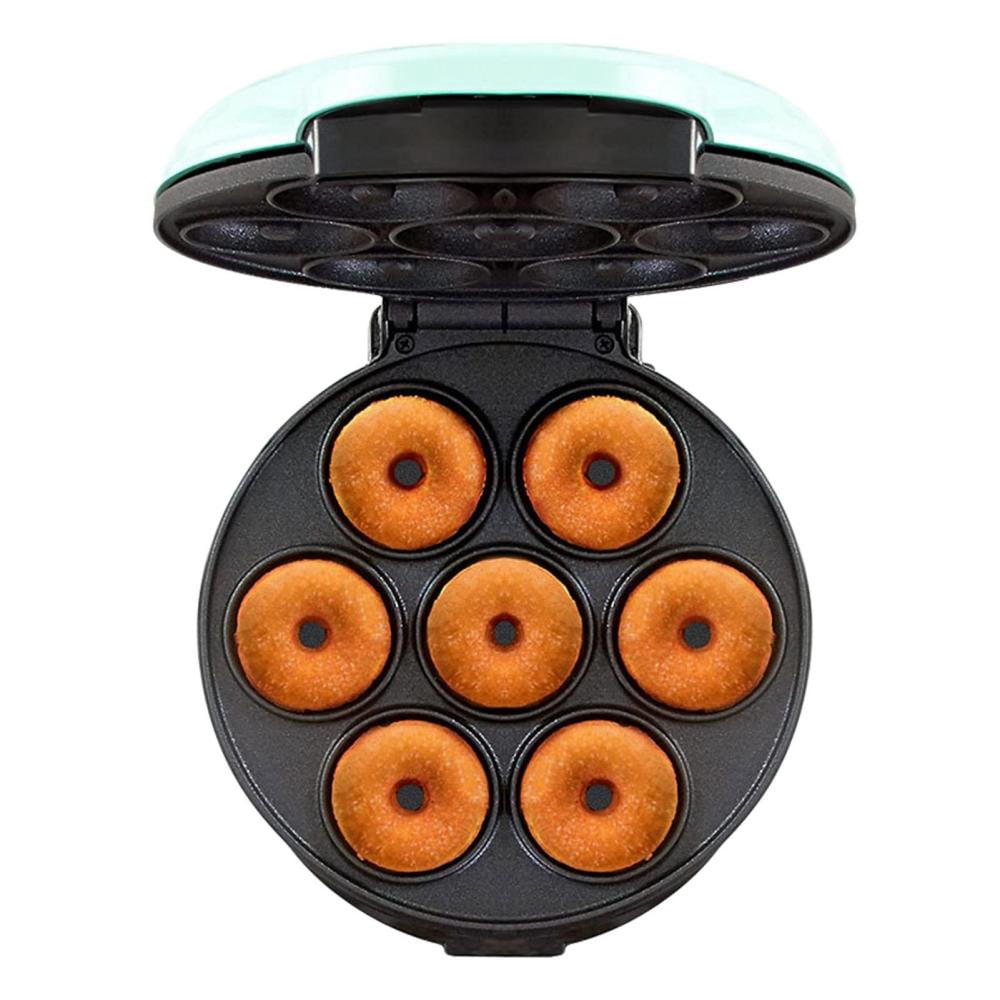 Mini Doughnut Maker|Mini Cake Donut Machine|Double-sided Heating Make 7 ...