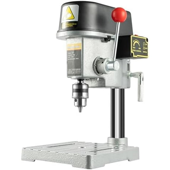 Mini DrILL pRESS, 110v 340w 3-sPEED pILLAR dRILL pRESS & tABLE sTAND 1 ...