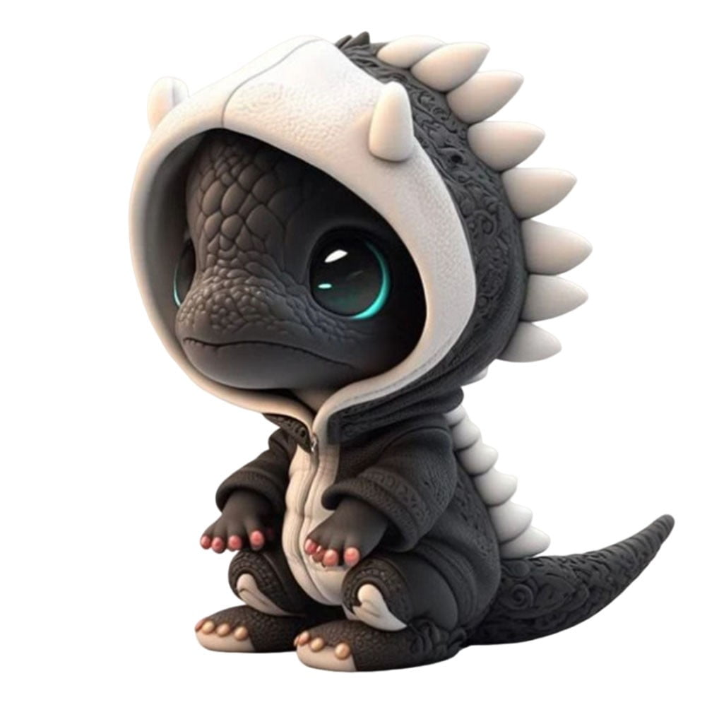 Mini Dragon Statue 6 Inch Resin Decoration Cute Cartoon Figurine for ...