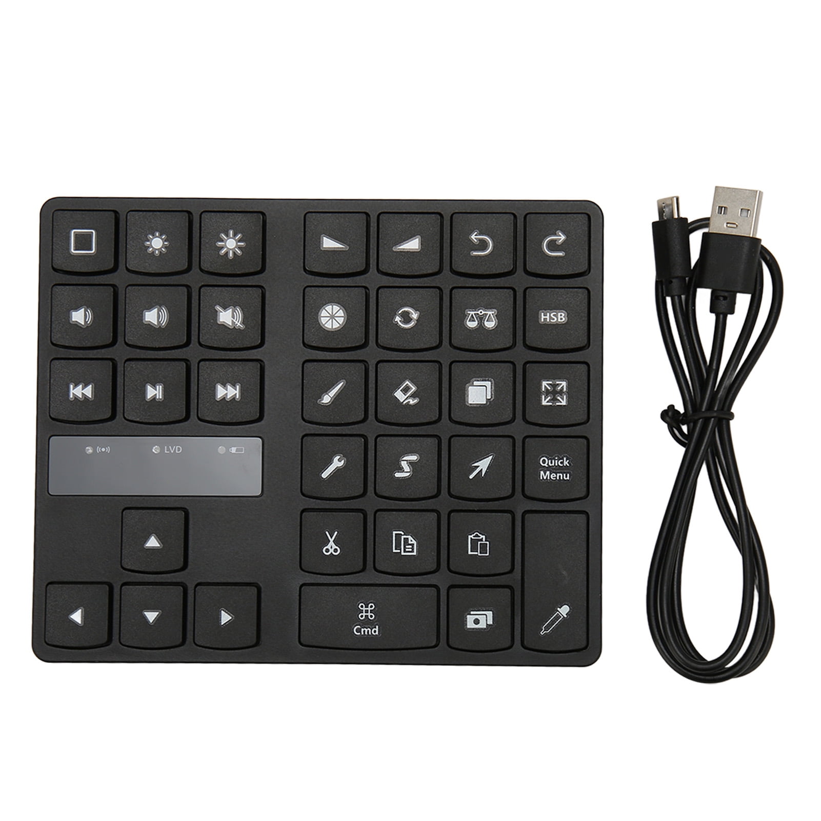 Mini Drawing Keyboard 35 Keys One Handed Ergonomic Drawing Shortcut ...