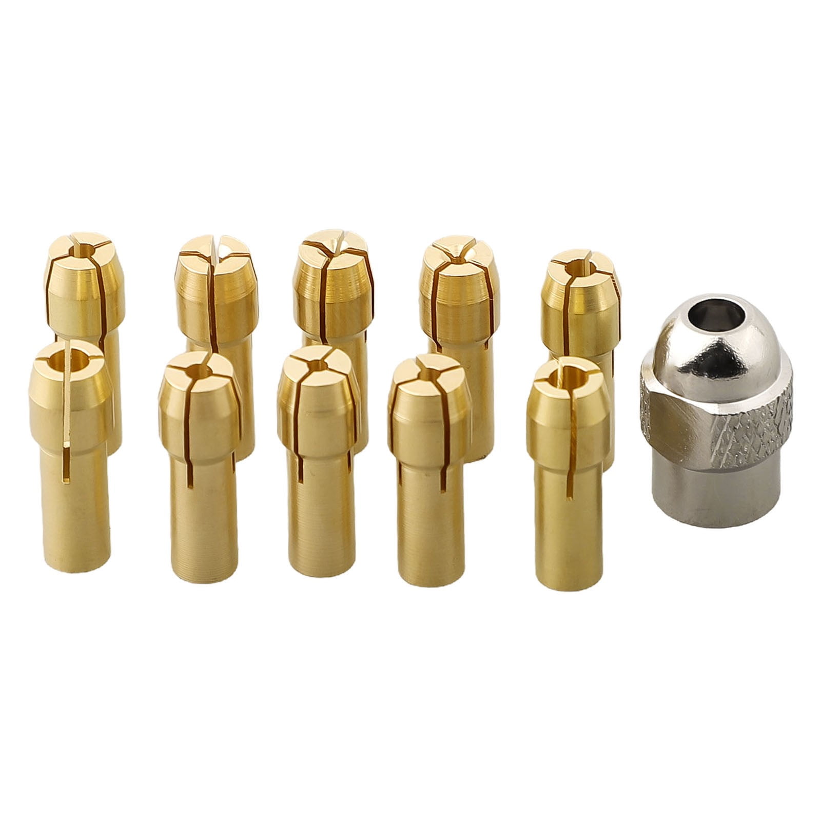 Mini Drill 11Pcs/Set Power Tool Brass Collet Chuck YIWEI - Walmart.com