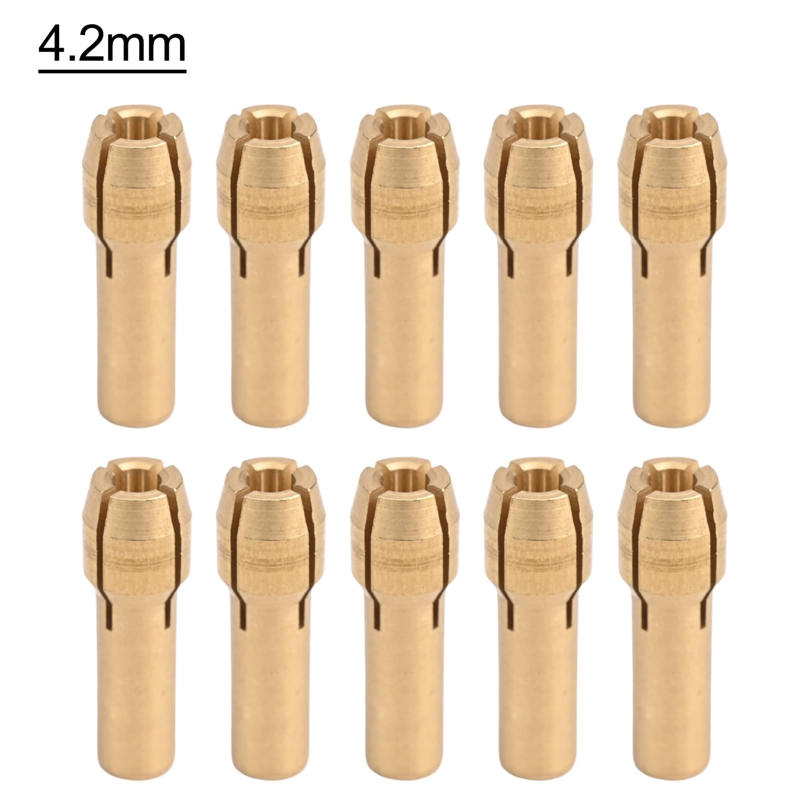 Mini Drill Collet Chuck 10pcs 4.2/4.8mm Shank Brass Chucks Adapter ...