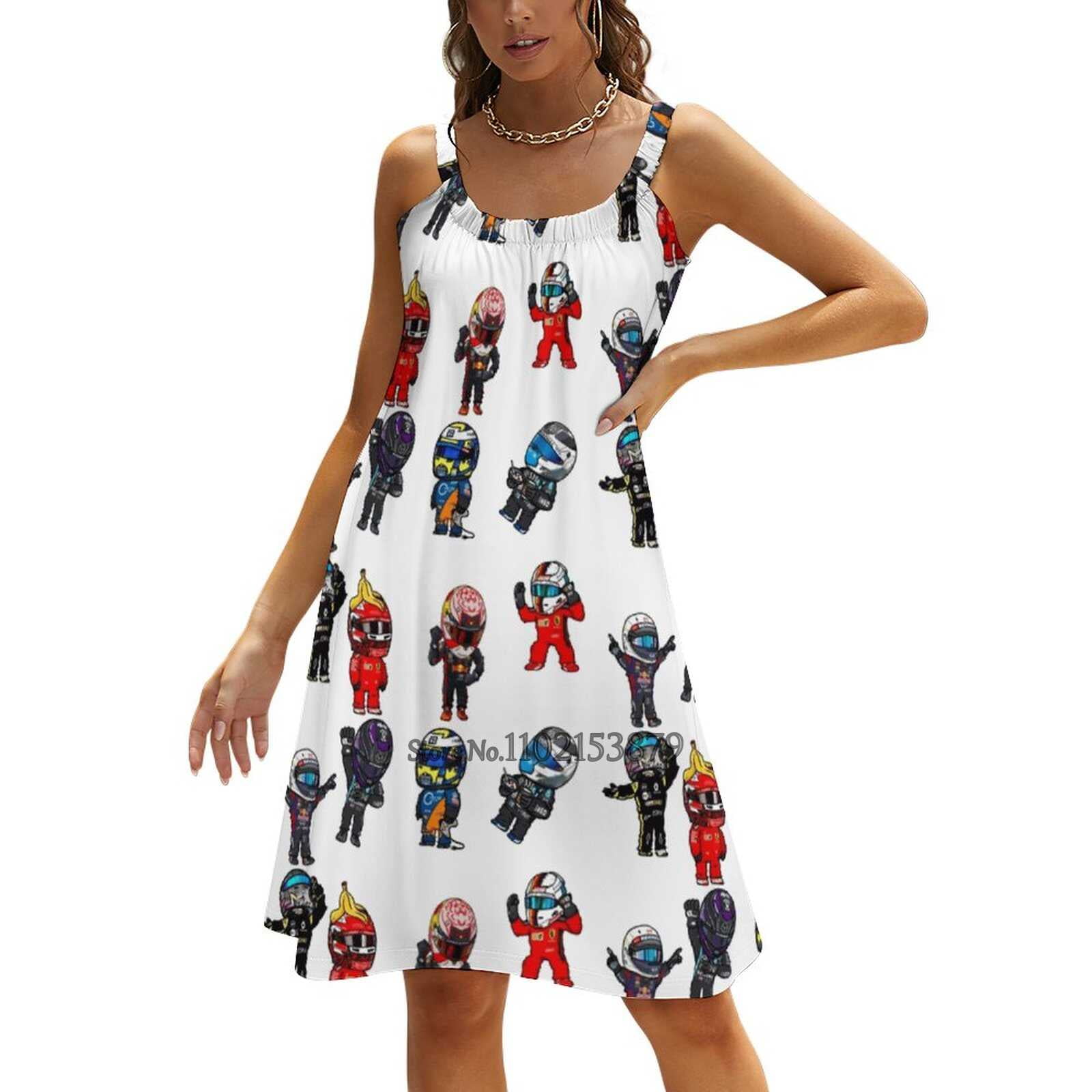 Mini Drivers Sticker Pack Back Lacing Backless Dress Square Neck Dress ...