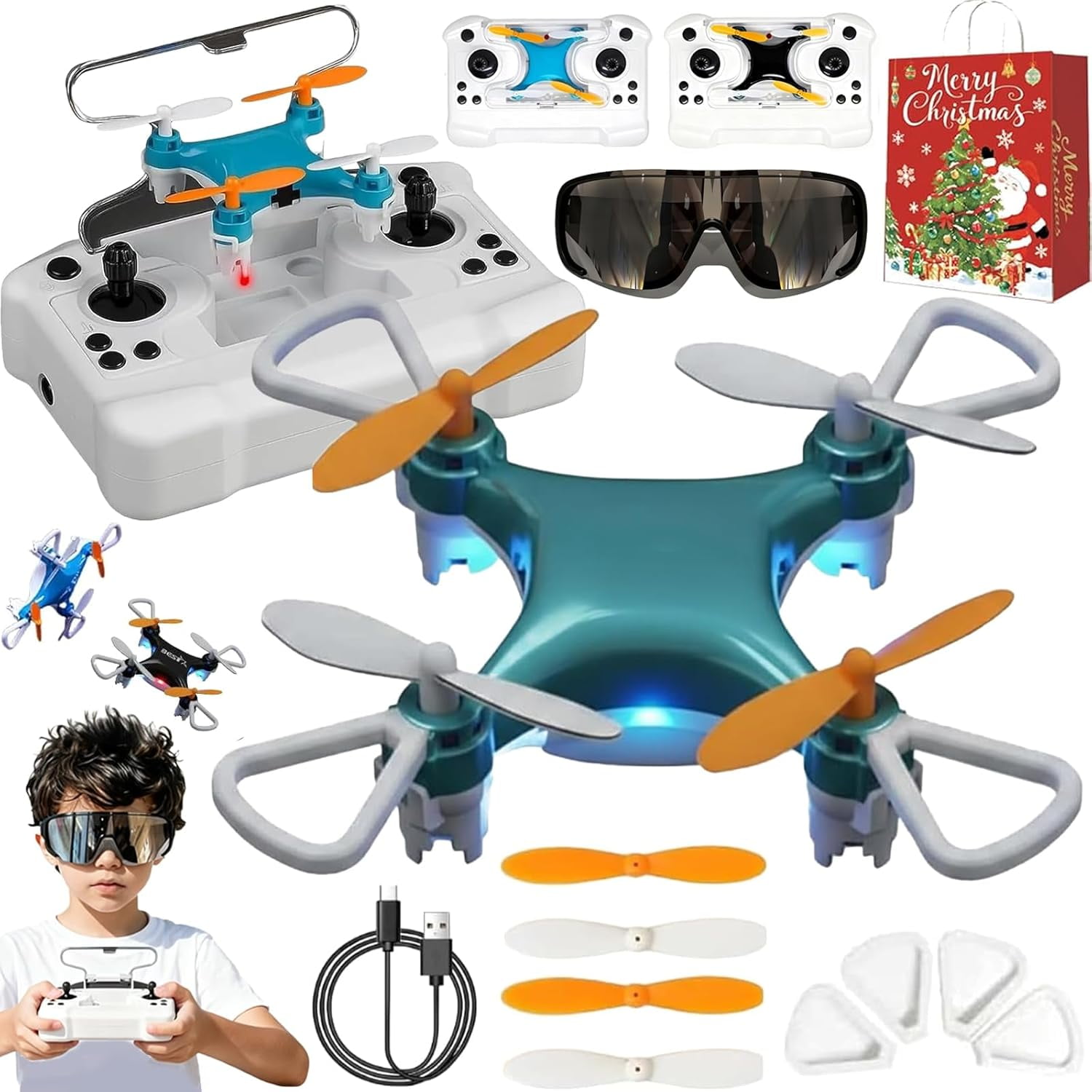 Mini Drone Beginner-Friendly Stunt Flyer, All-Ages Mini Drone with Easy ...
