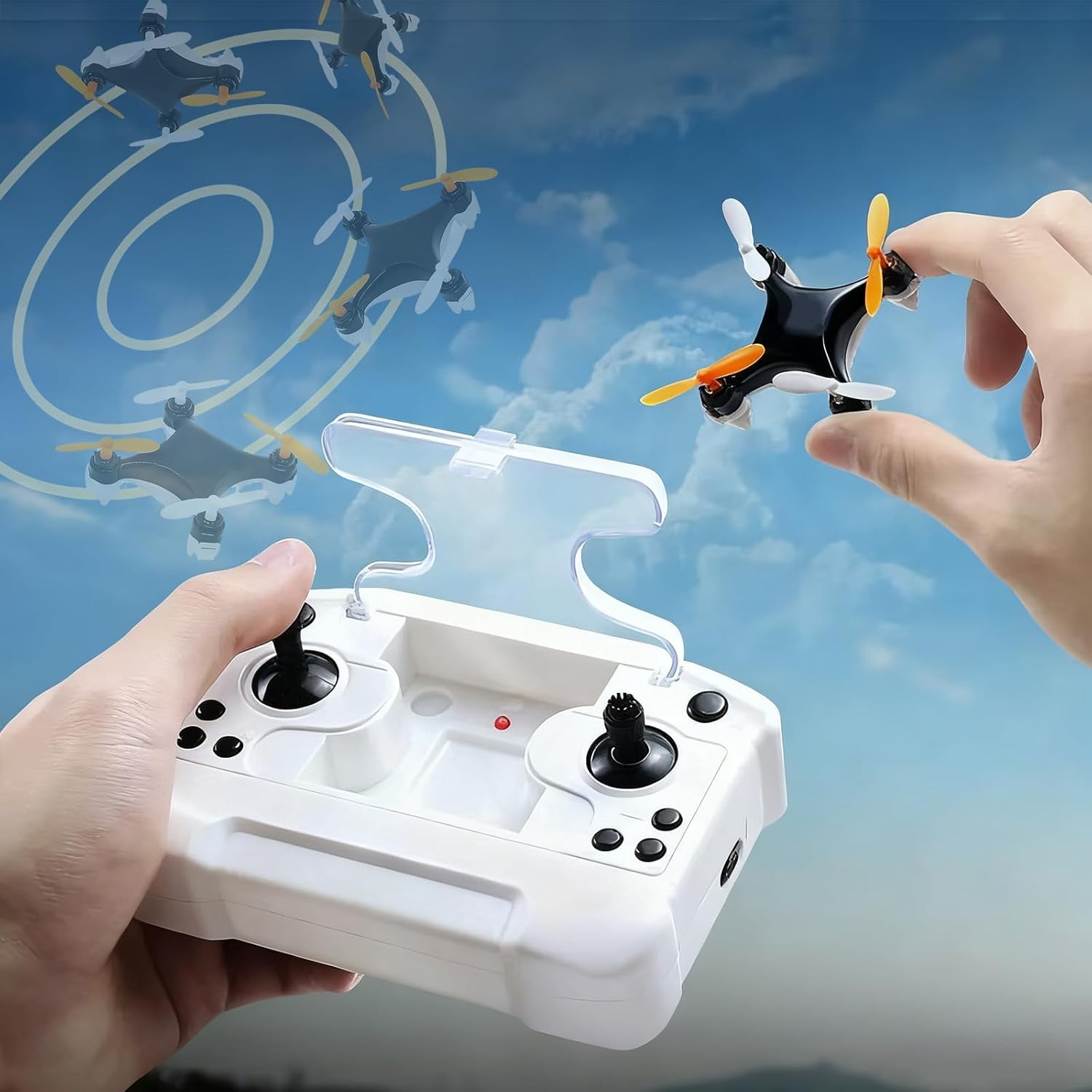 Mini Drone Beginner-Friendly Stunt Flyer, Mini Drone with Easy Stunt ...