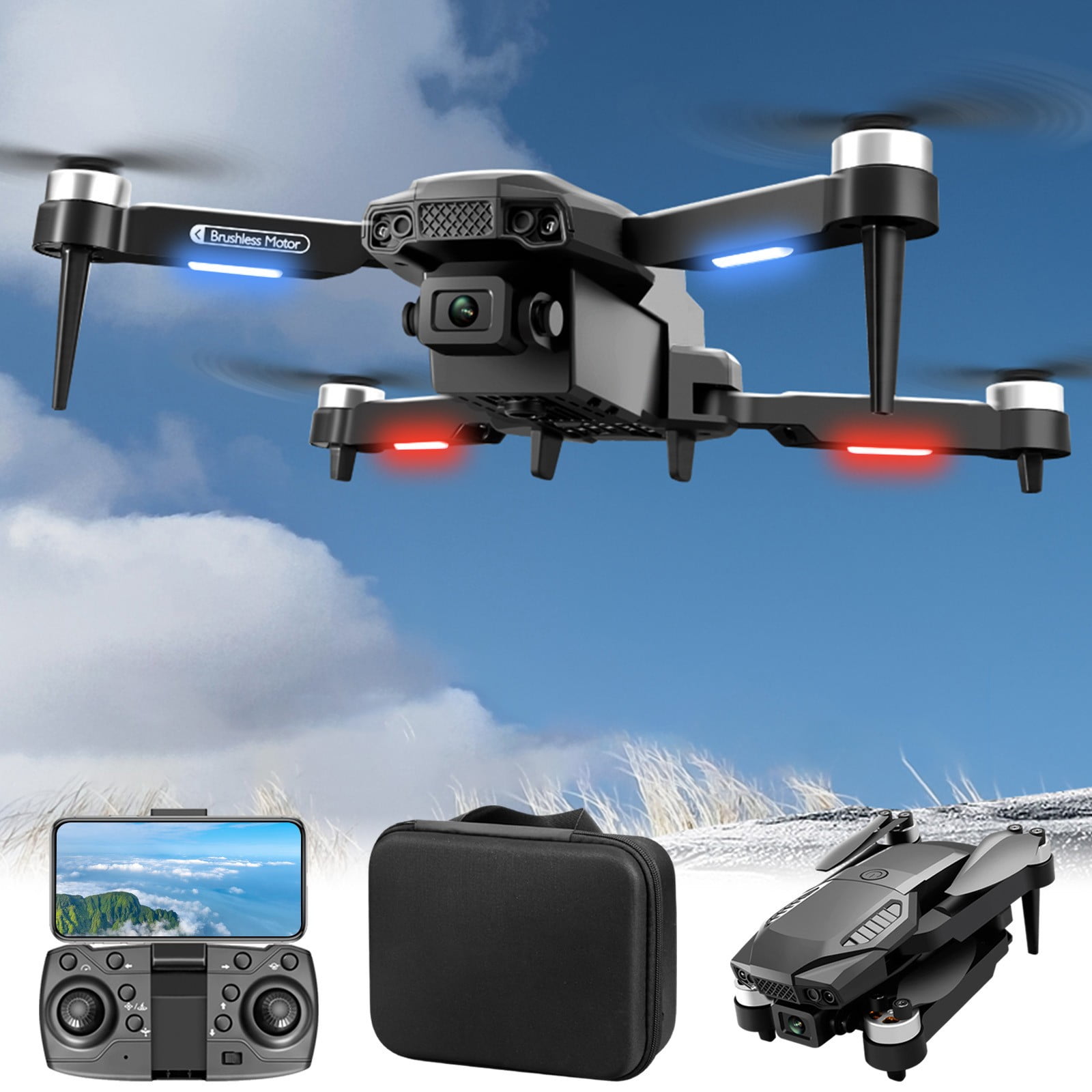 Mini Drone with Camera, Brushless Motor Drone with 1080P Camera 2.4G ...