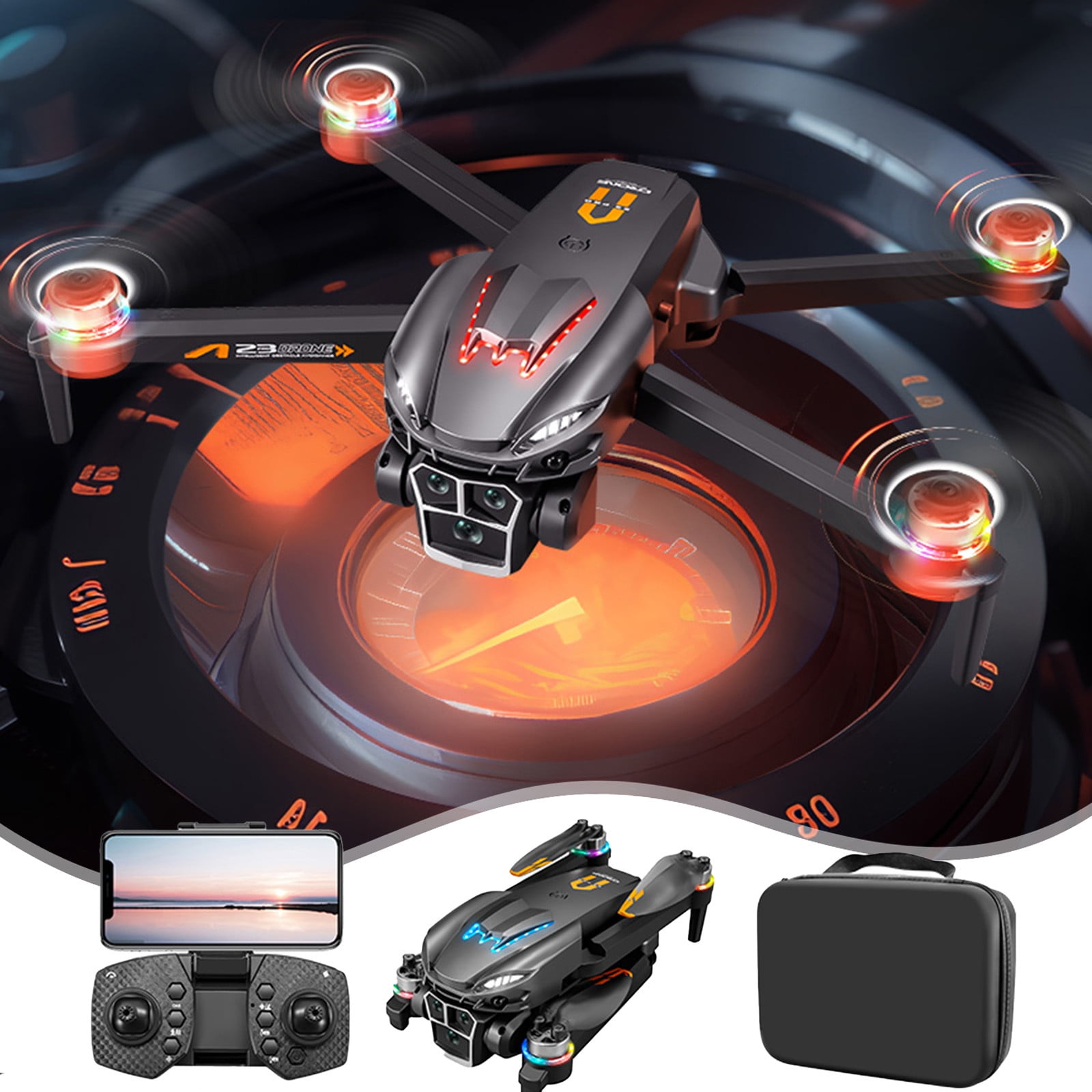 Mini Drone with Camera, Brushless Motor Drone with HD Camera 2.4G WIFI ...