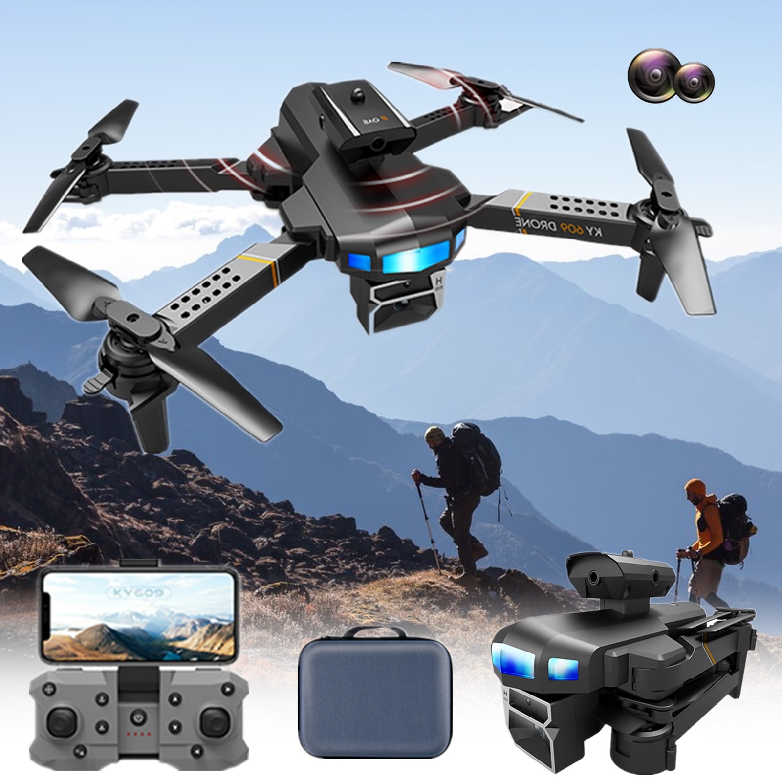 Mini Drone with Camera - Drones for Kids Adults, 1080P HD Foldable ...