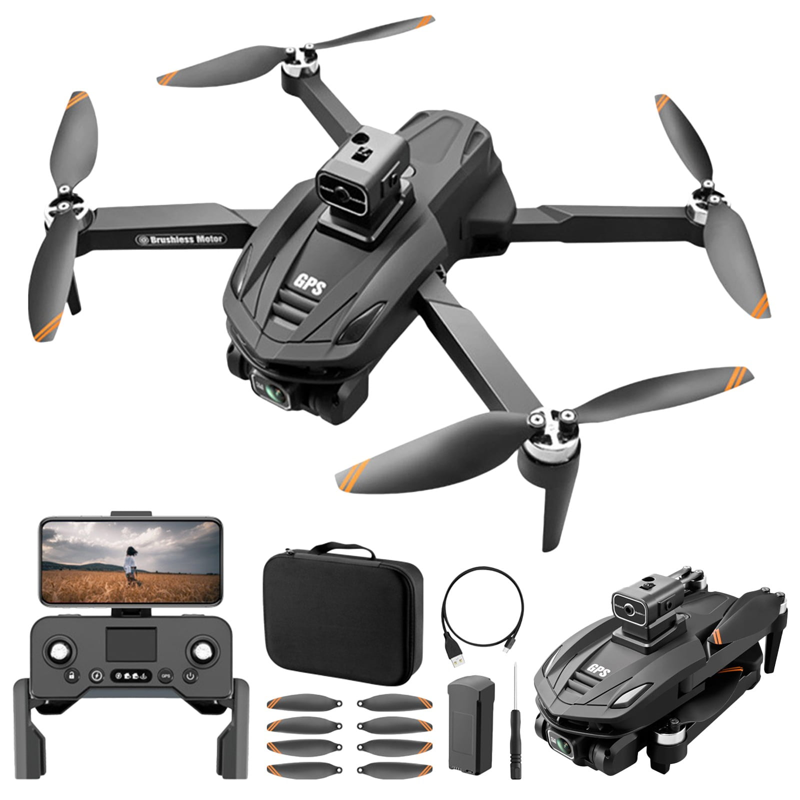 Mini Drone with Camera - Foldable Drone for beginners with 1080P FPV ...