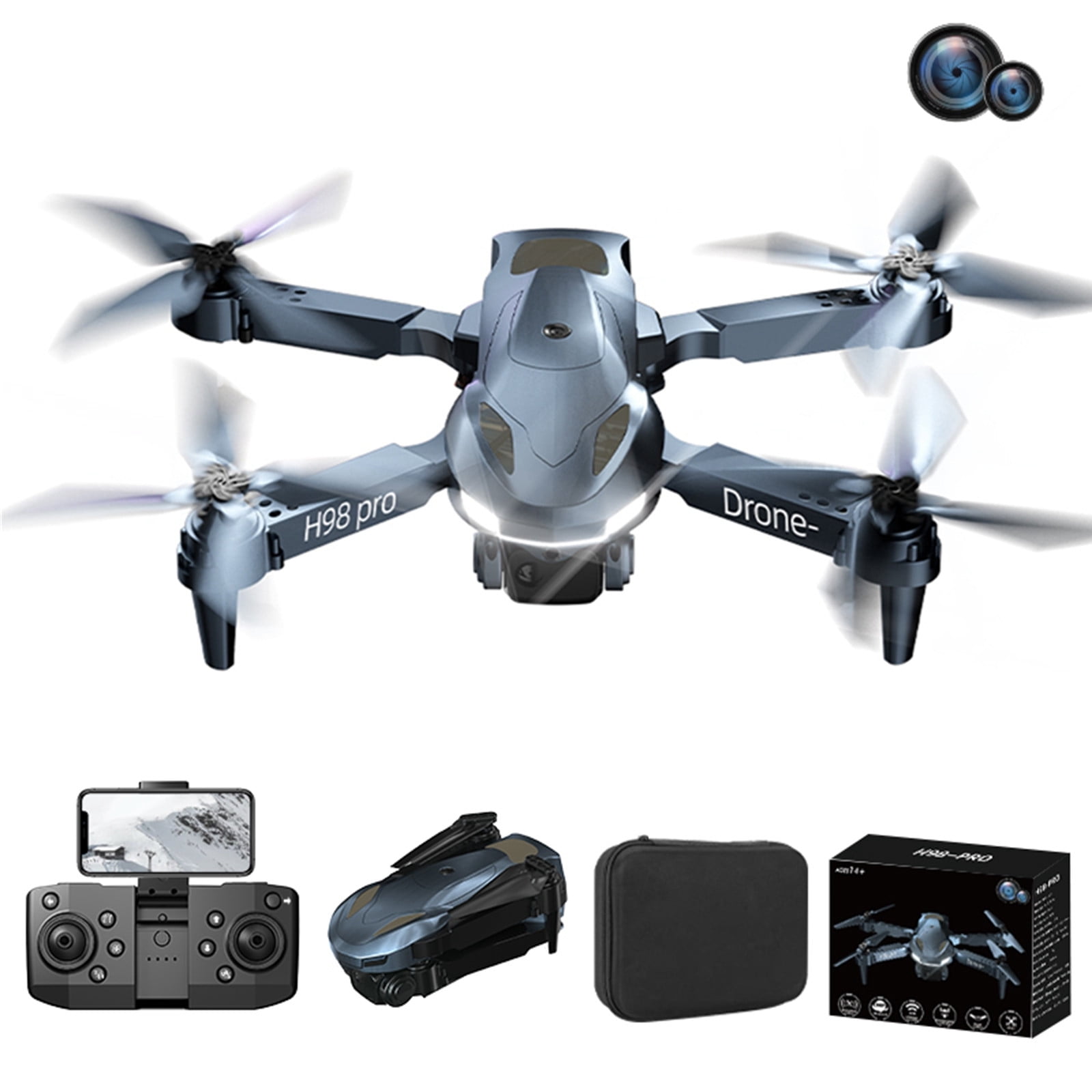 Mini Drone with Camera for Kids, Remote Control Helicopter Toys Gifts ...