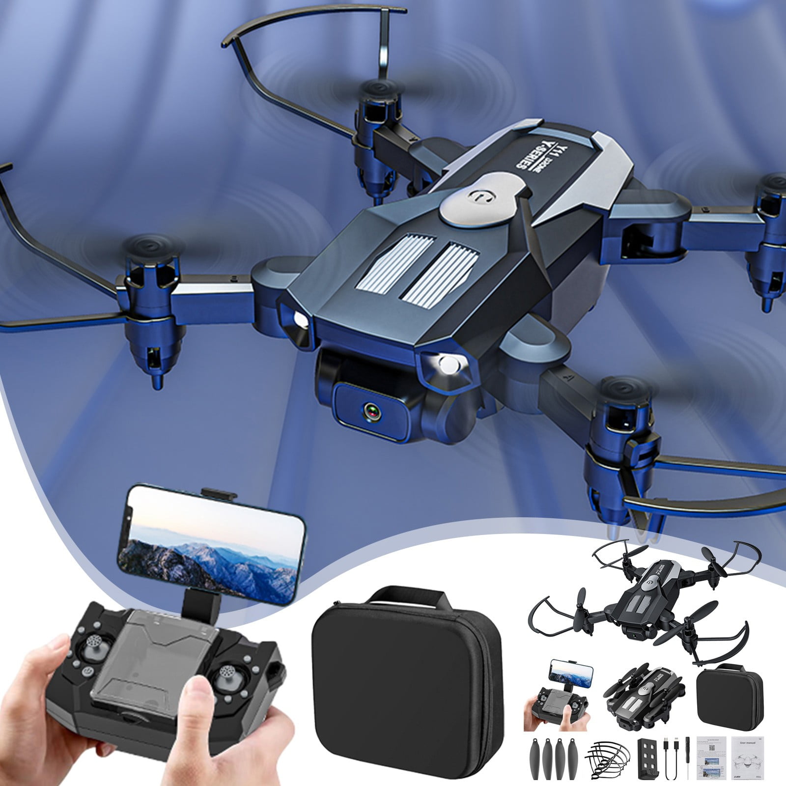 Mini Drone Clearance, WiFi FPV Drone with HD Camera Altitude Hold Mode ...