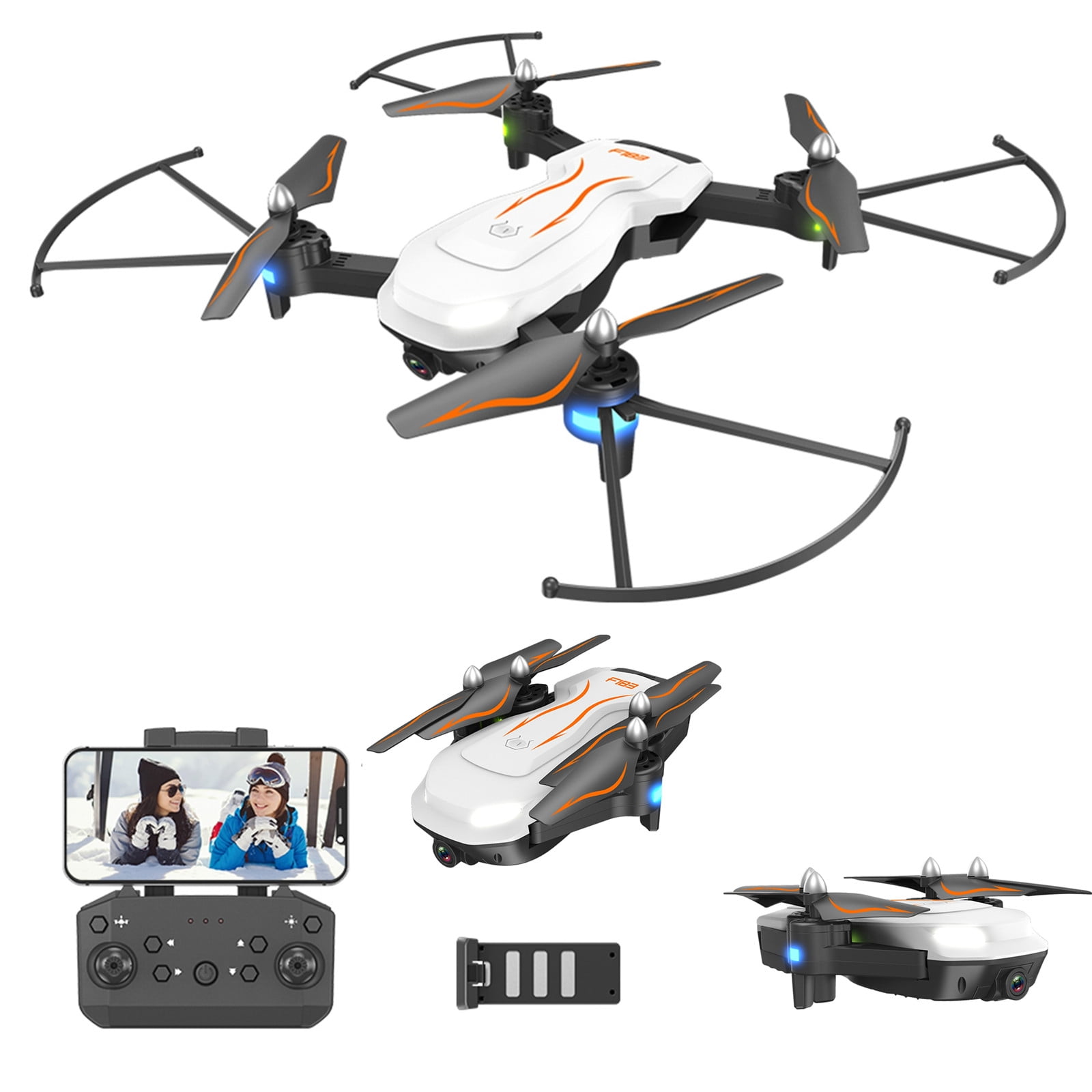 Mini Drone with HD FPV Camera, Remote Control Helicopter Toys Gifts ...