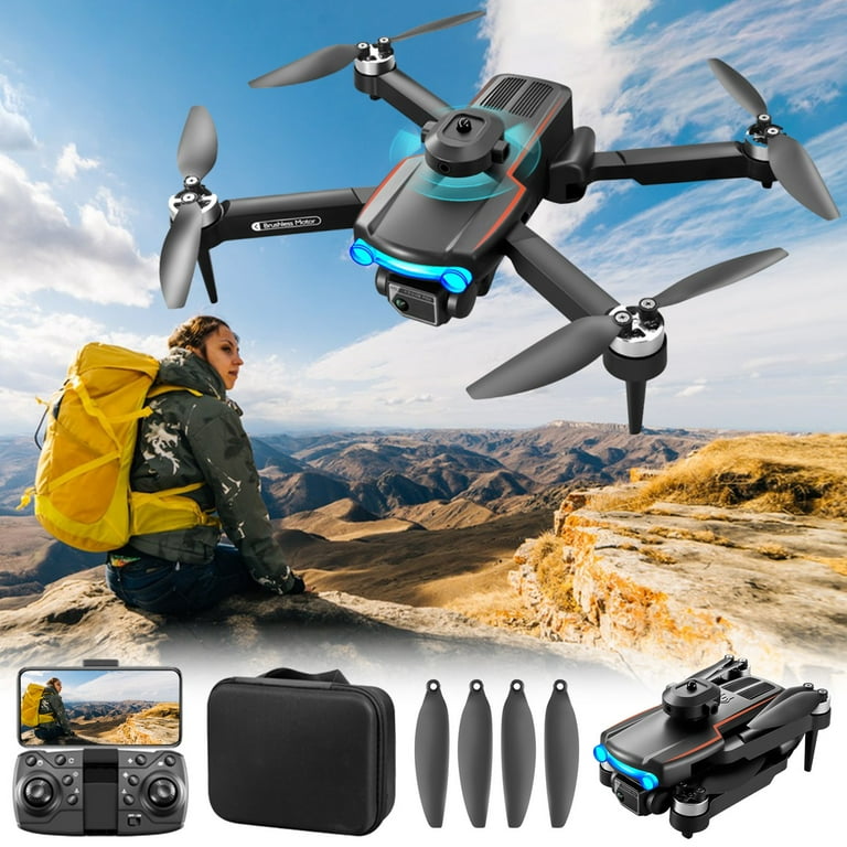 Mini Drone for Kids Brushless Motor Drone With 1080P Camera 2.4G WIFI FPV RC Quadcopter With Headless Mode Follow Me Altitude Hold Obstacle Avoidance Toys Gifts For Kids Adults Walmart