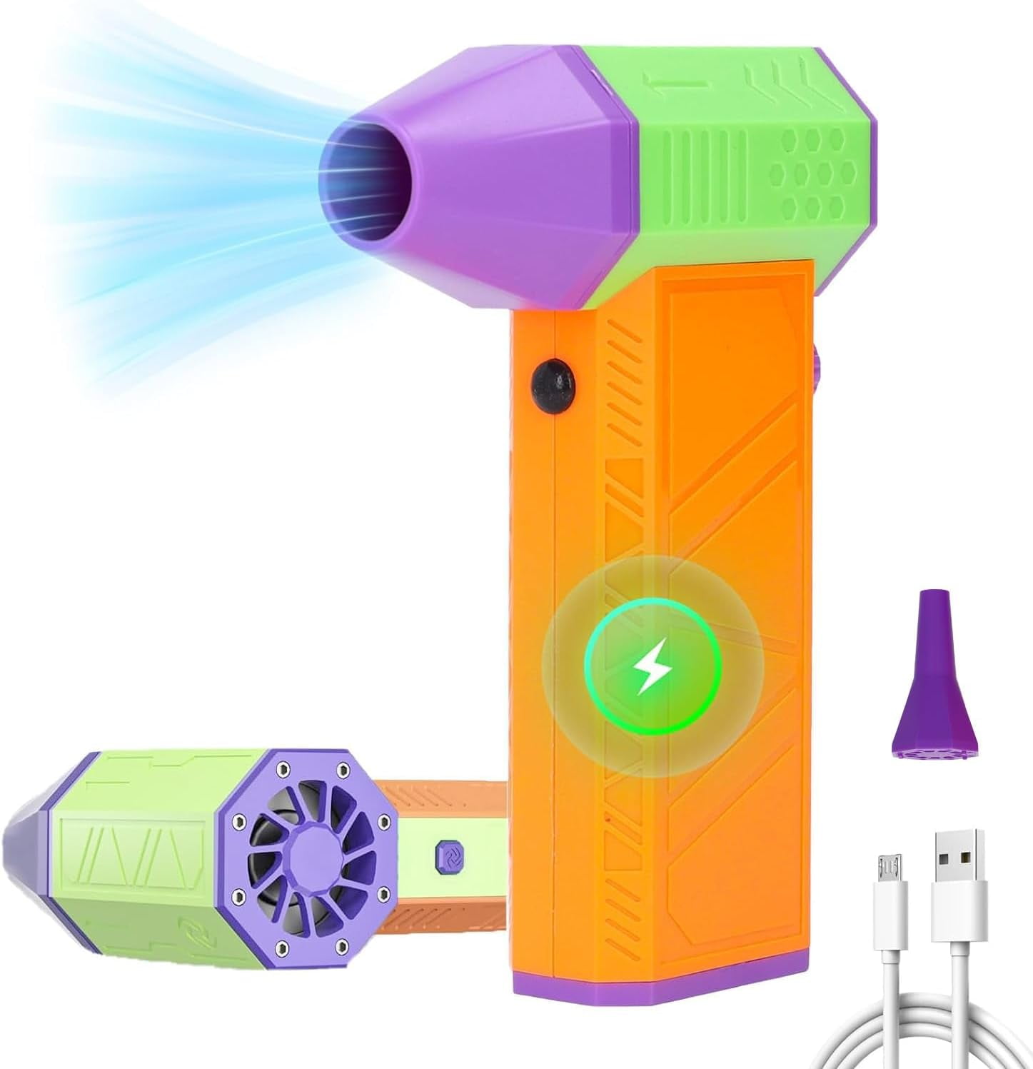 Mini Dry Blower, 130000 RPM 52m s Super Blower, 3 Gear Adjustable ...