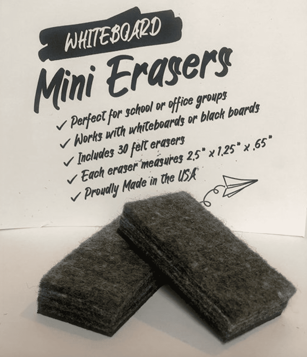 Mini Dry-Erasers for Whiteboard, 30 Pack - Walmart.com