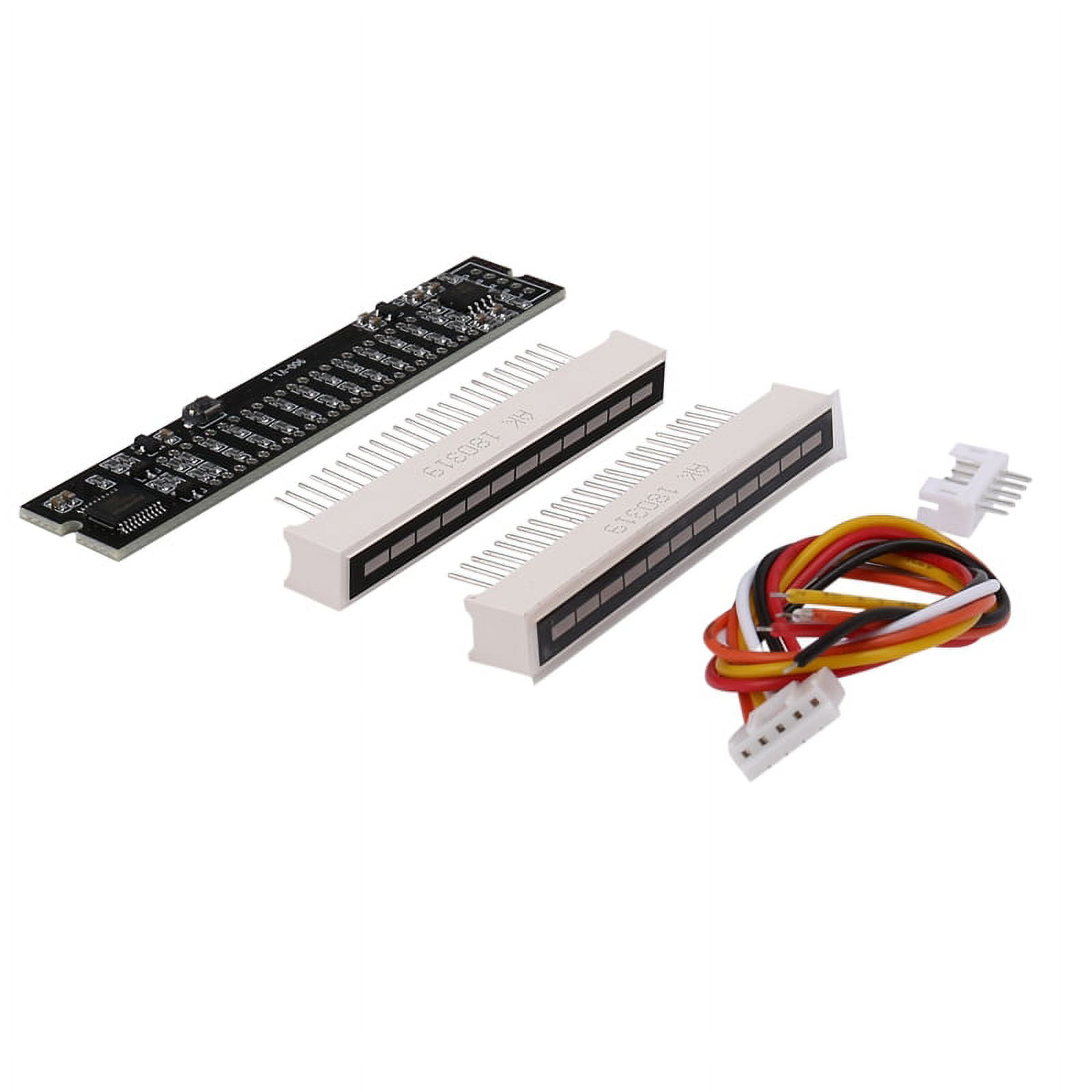 Mini Dual 12 Level Indicator LED Light Bar VU Meter Stereo Amplifier ...