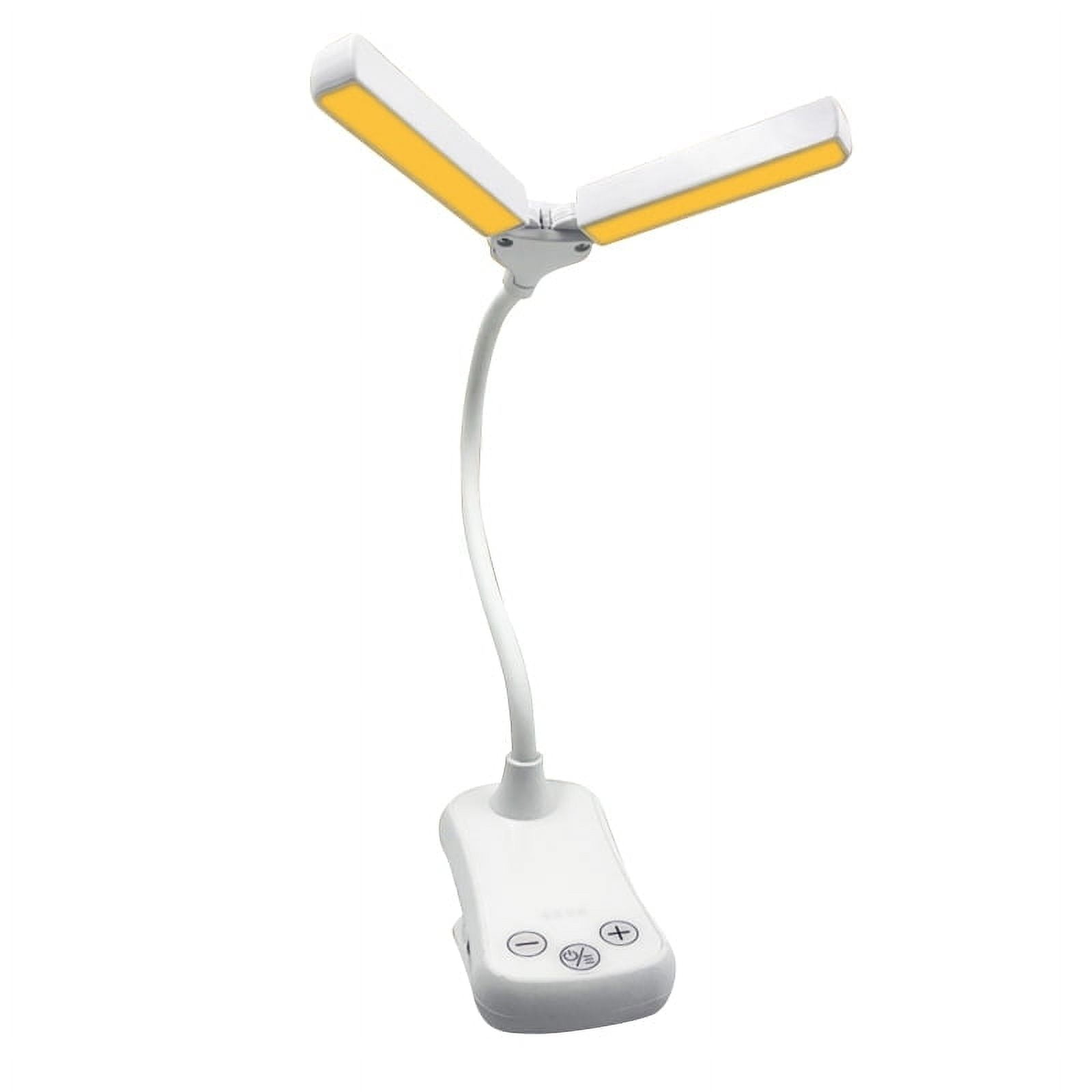 Double-headed mini desk lamp, student eye protection clip-on reading ...