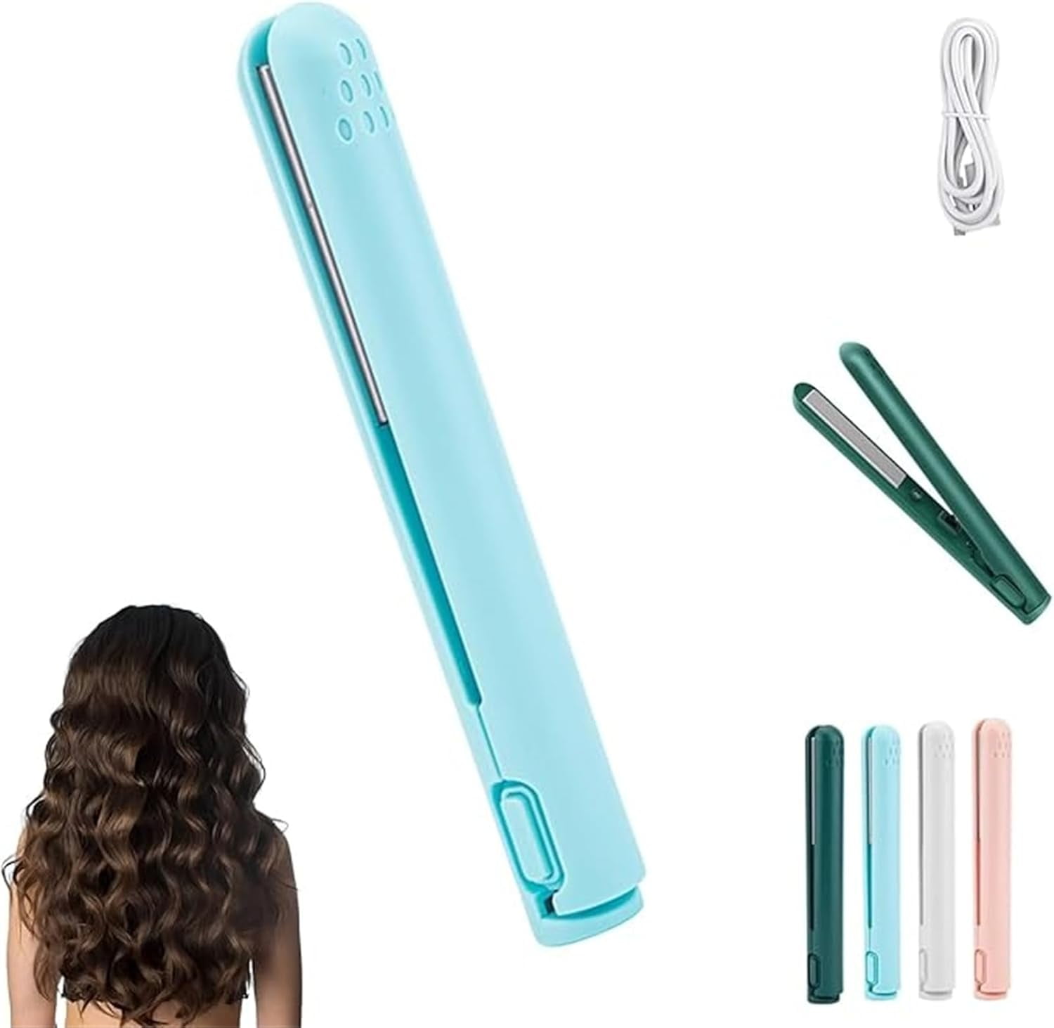 Mini Dual-Purpose Curling Iron,2024 New USB Mini Dual-Purpose Hair ...