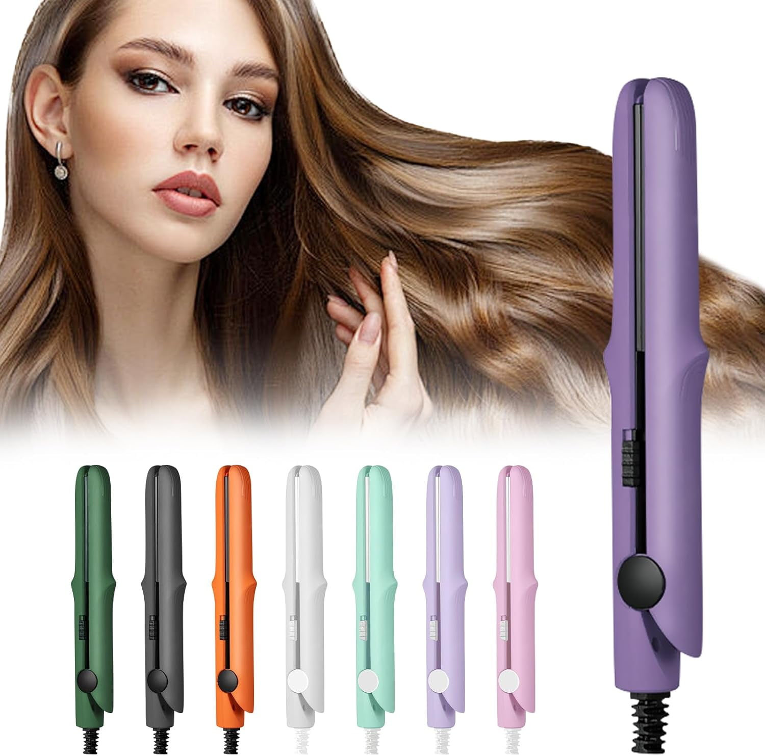 Mini Dual Purpose Curling Iron, 2025 New Straight and Curly Dual ...