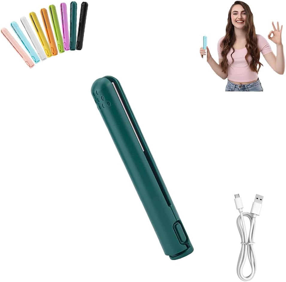 Mini Dual-Purpose Curling Iron, Ceramic Mini Hair Curler, 2 in 3 Mini ...