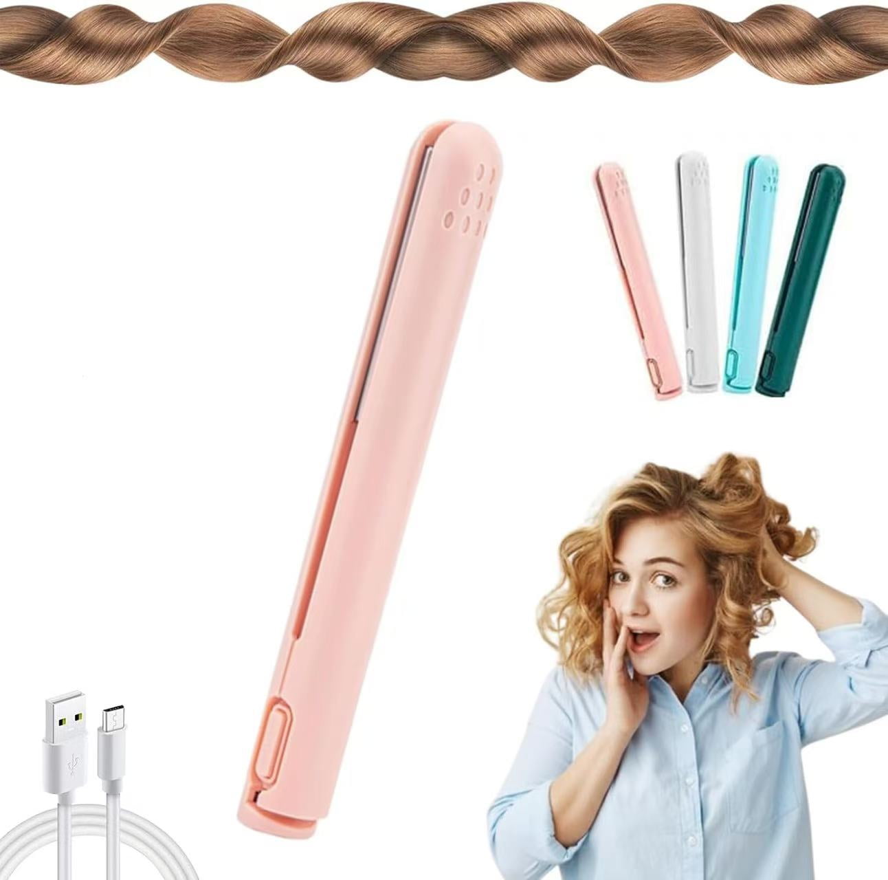Mini Dual Purpose Curling Iron for Short Hair, Hair Straightener and ...
