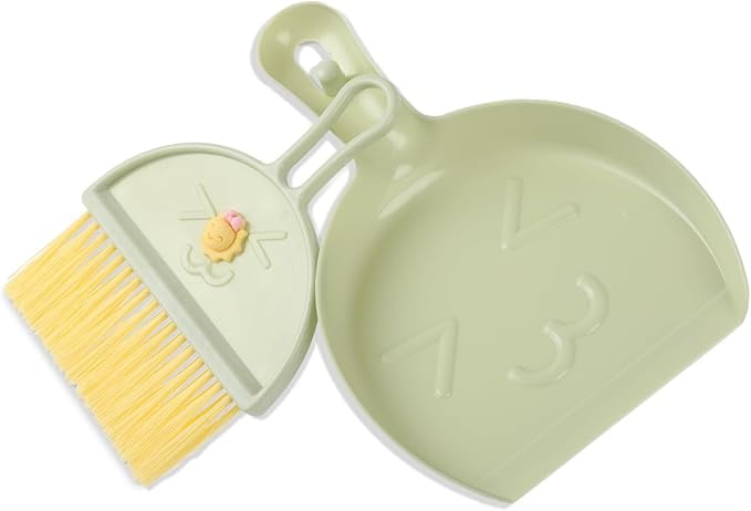 Mini Dust Pan with Broom Set, Small Dustpan Brush Set Hand Dustpan ...