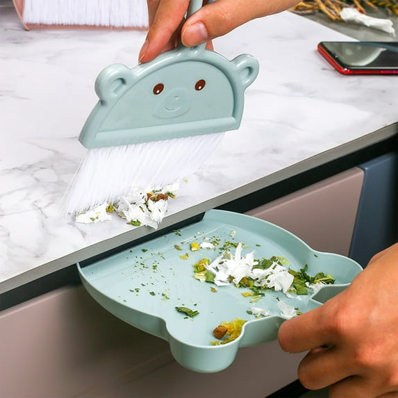 Mini Dustpan and Brush Set | Soft Bristles | Handheld Cleaning Tool for ...