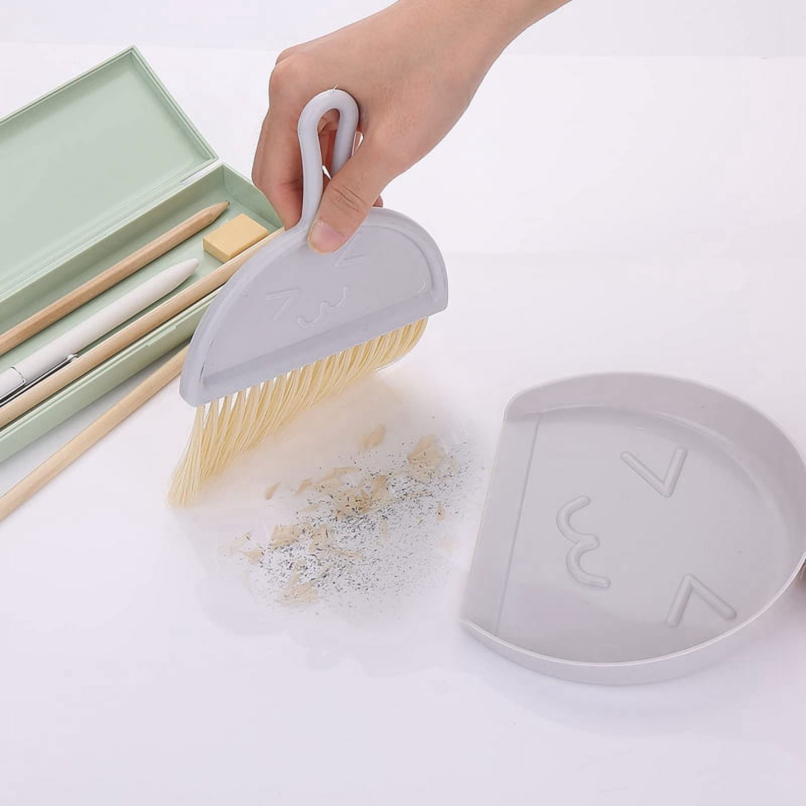 Mini Dustpan and Brush Set, Small Broom and Dustpan Cleaning Set ...