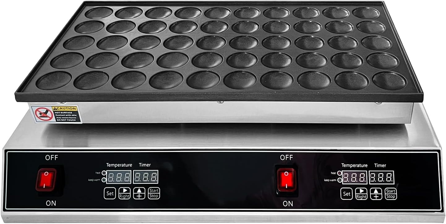 Mini Dutch Pancake Baker Commercial Electric Non-stick Waffle Maker ...