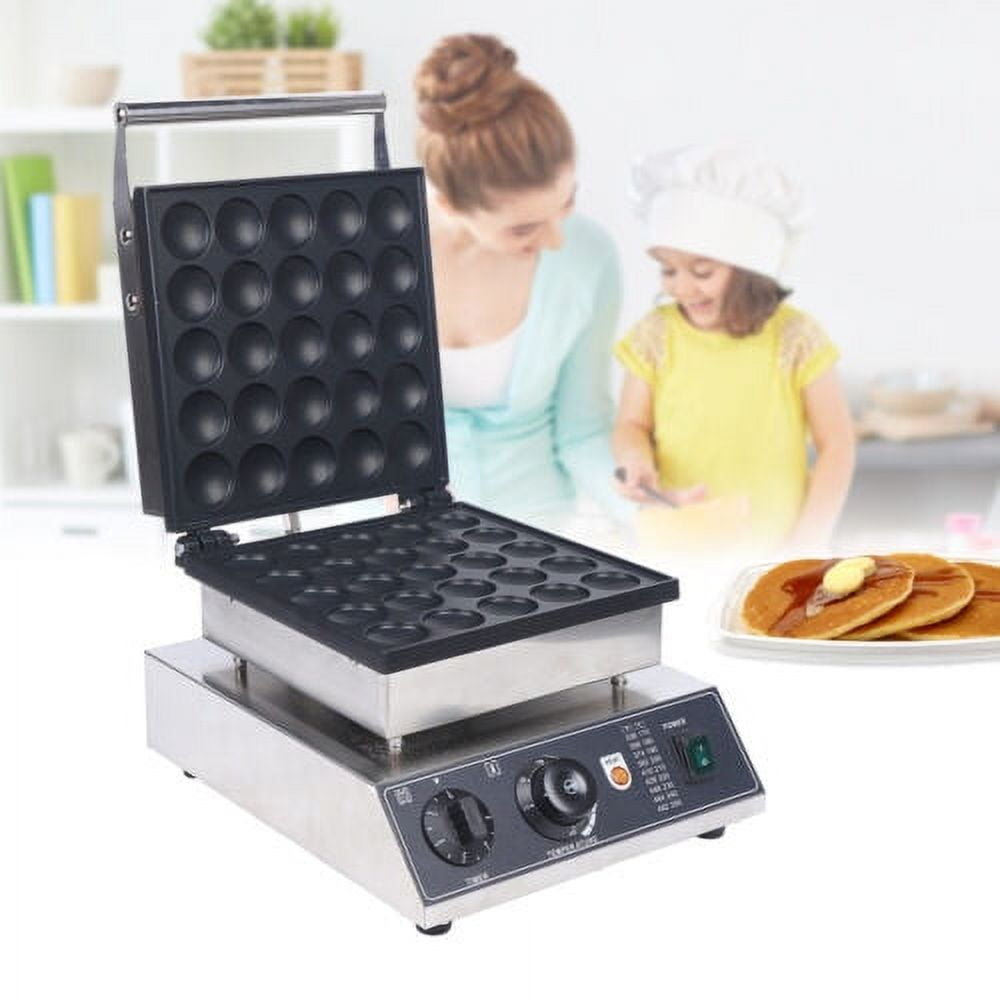 Mini Dutch Pancake Maker Poffertjes Machine for 25PCs Mini Round ...
