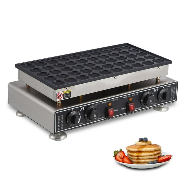 Mini Dutch Pancakes Maker Machine, 850W Commercial Electric Waffle ...
