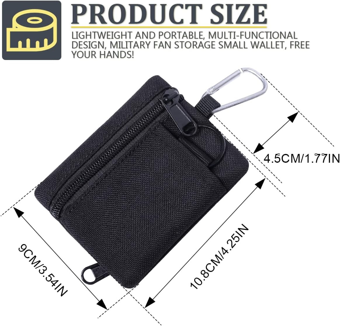 Mini EDC Molle Pouch Outdoor Wallet Portable Key Card Case with ...