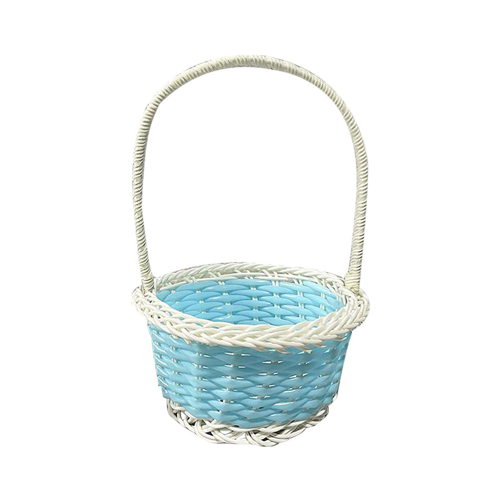Mini Easter Baskets For Crafts Decor Mini Rattan Picnic Basket Kids ...