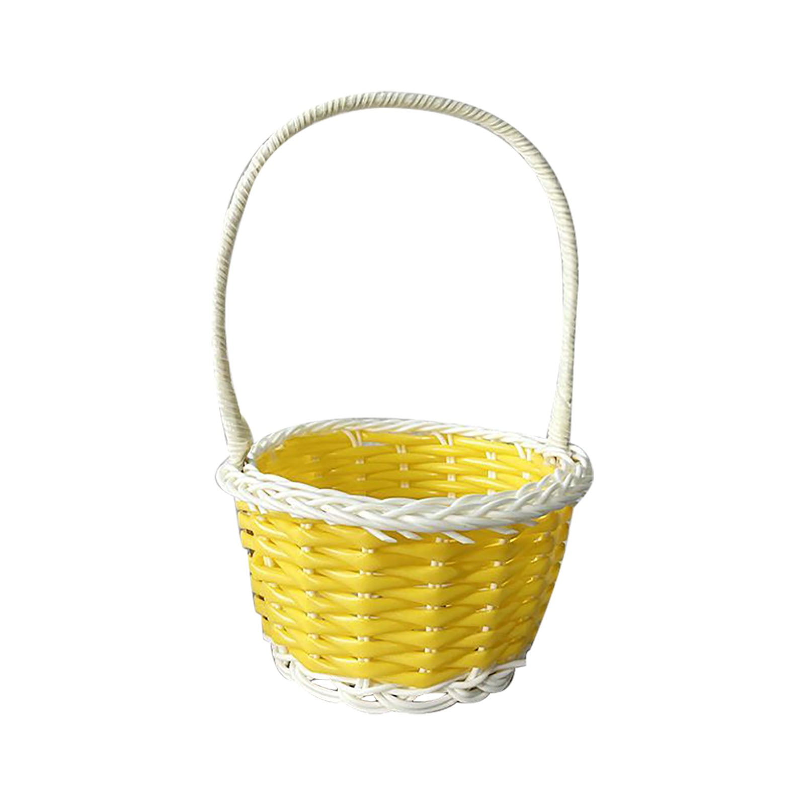 Mini Easter Baskets For Crafts Decor Mini Rattan Picnic Basket Kids ...