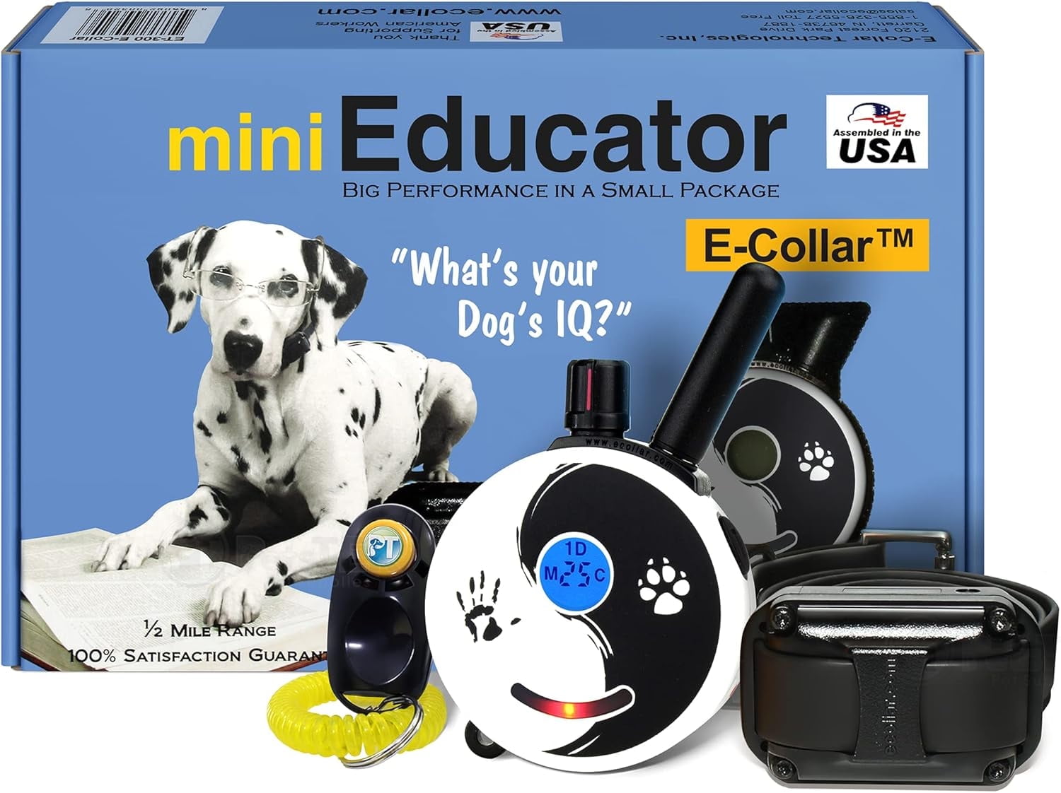 E-Collar ET‑300 Mini Educator Remote Humane Dog Training Collar ZEN – ½‑Mile Waterproof E‑Collar ...