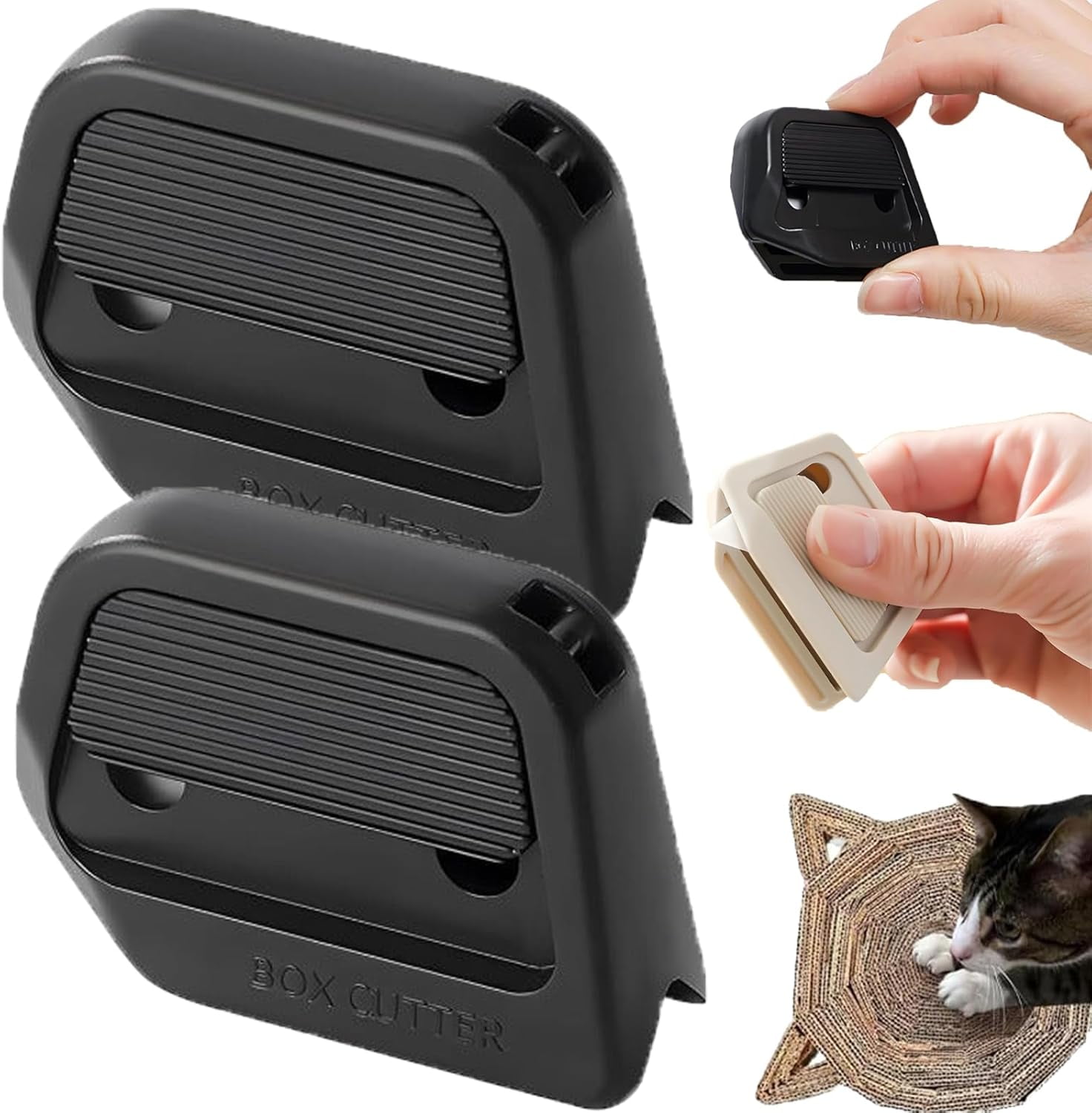 Mini Effortless Box Opener & Cutter, Auto-Retract Ceramic Mini Box ...