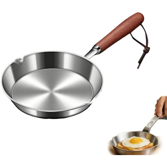 Mini Egg Pan 316 Stainless Steel,Small Sauce Pan Skillet,5.2-6.8Inch ...