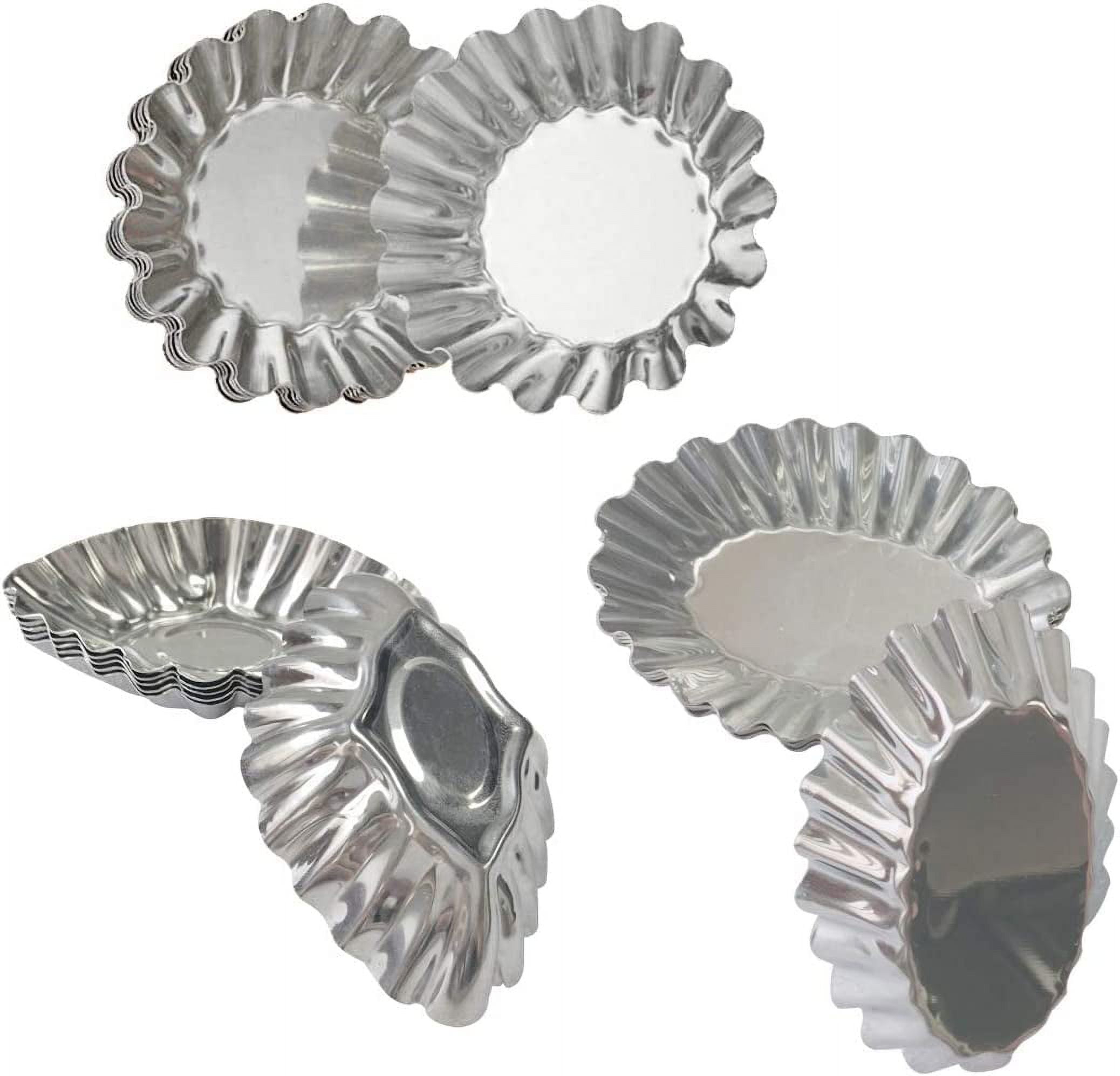 Mini Egg Tart Molds,Set of 60 Stainless Steel Ba Tool for Tarts ...