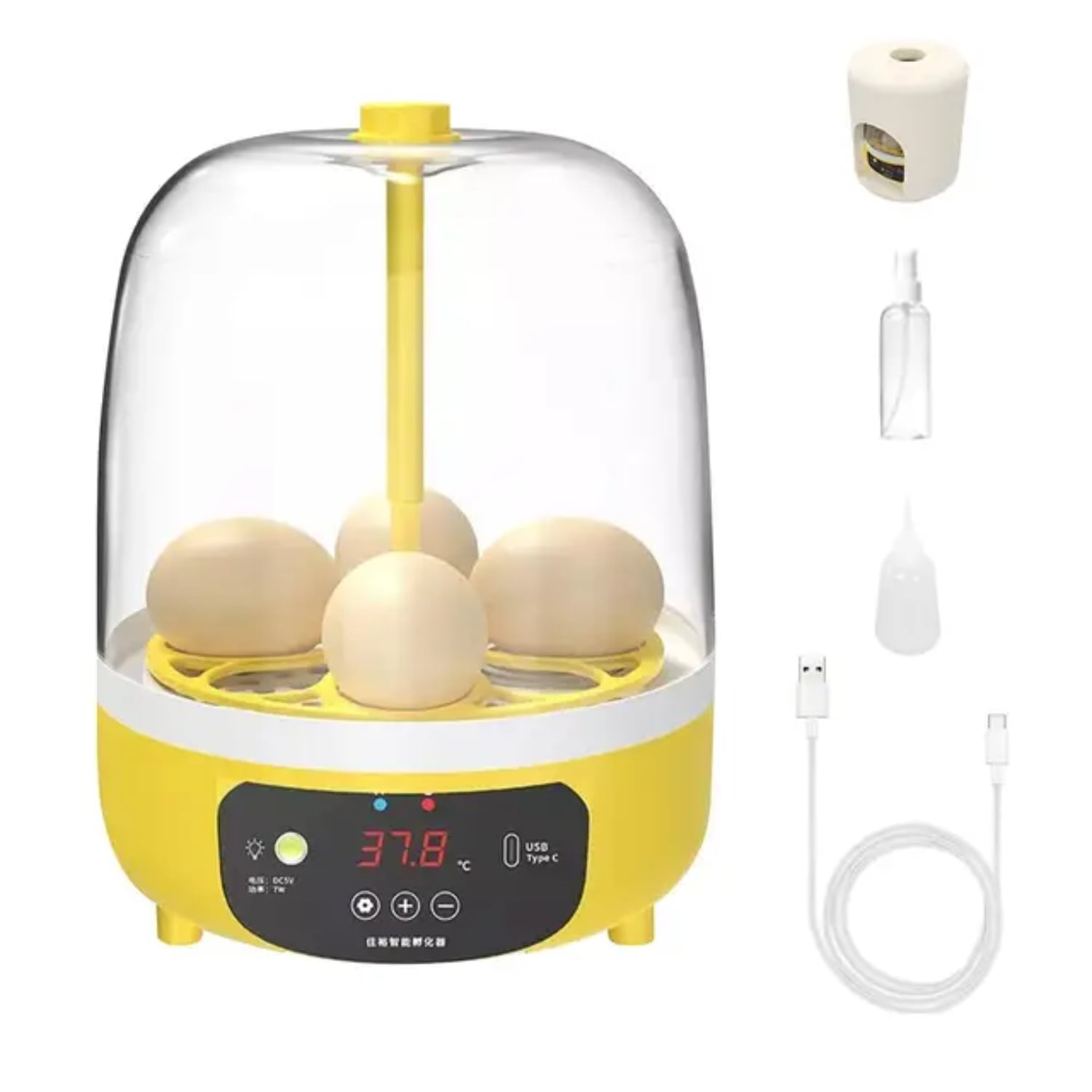 Mini Eggs Incubator Brooder Bird Quail Chick Hatchery Hatcher Farm Tray ...