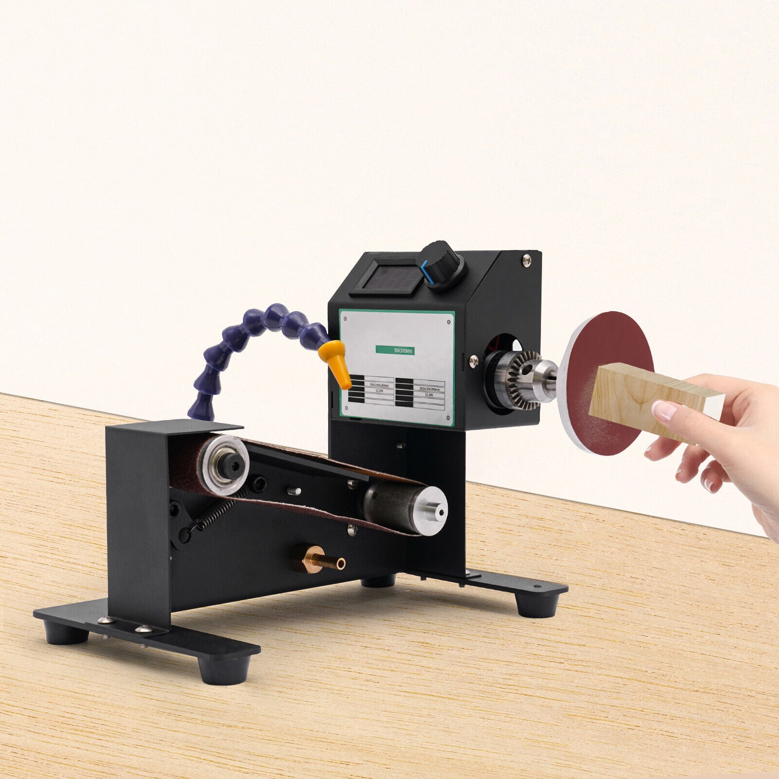 Mini Electric Belt Grinder Machine Grinding Polishing Abrasive Belts ...